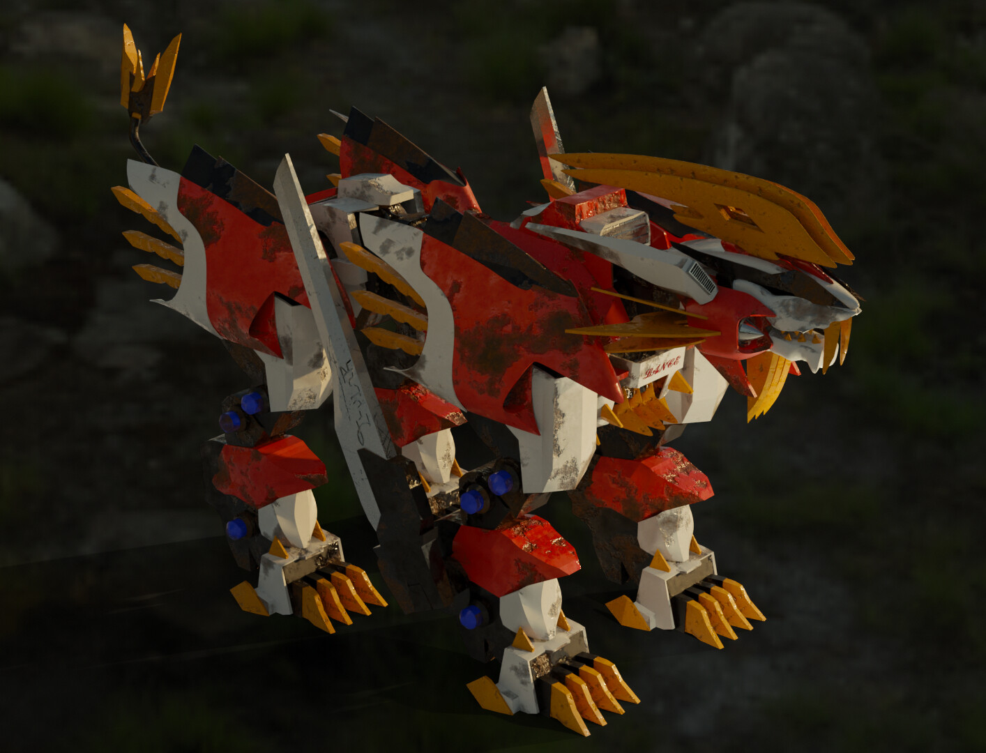 CG Lancedesign - ZOIDS-Liger and Hayate Battle