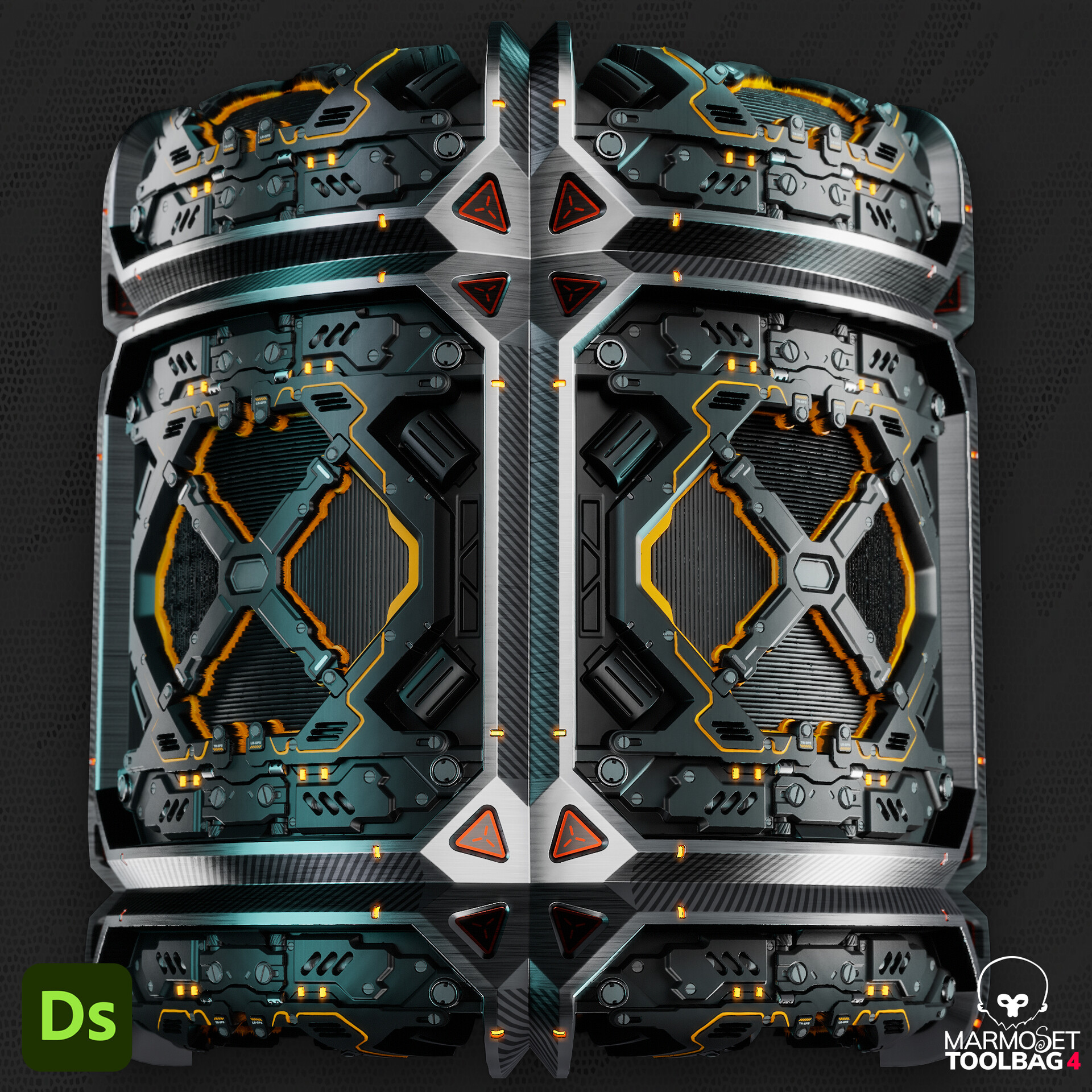 ArtStation - Tutorial Hard Surface Panel Sci-Fi-Substance Designer Vol.03