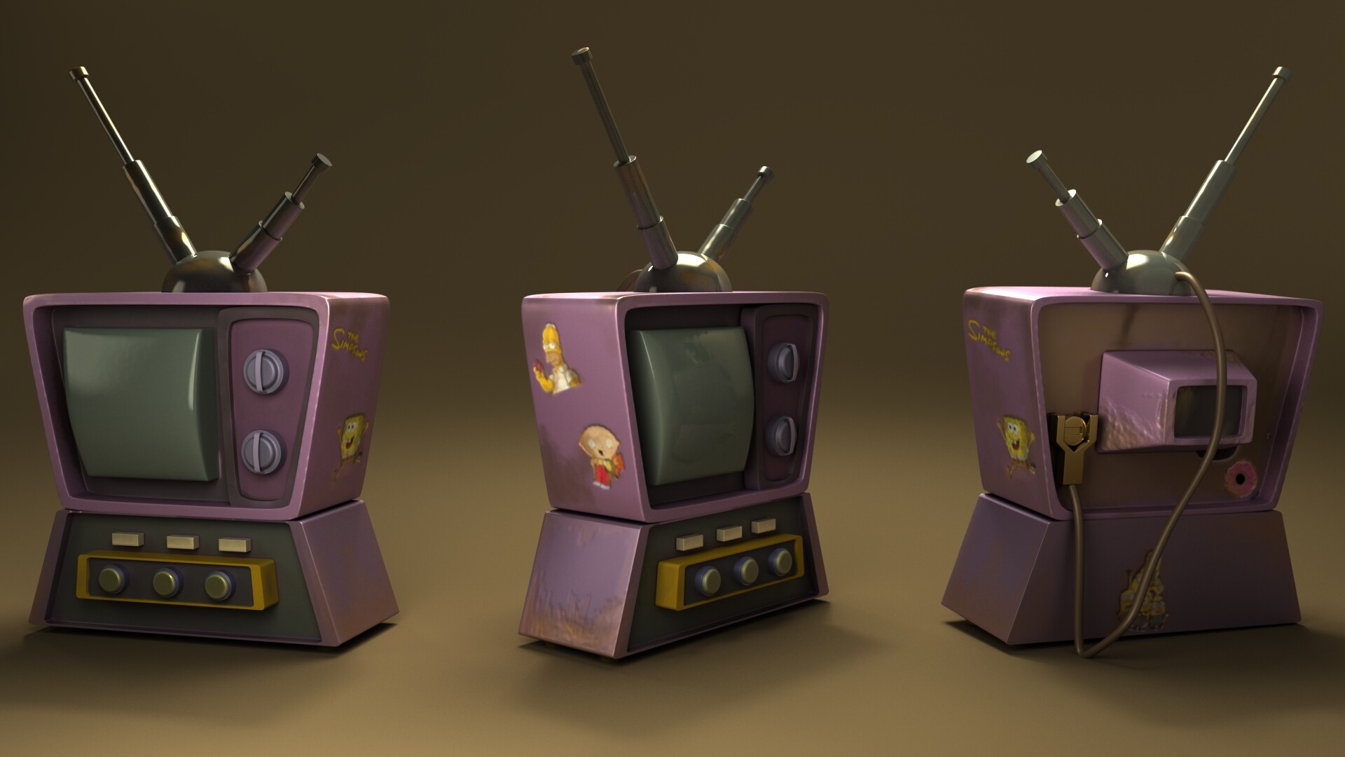 ArtStation - cyberpunk tv