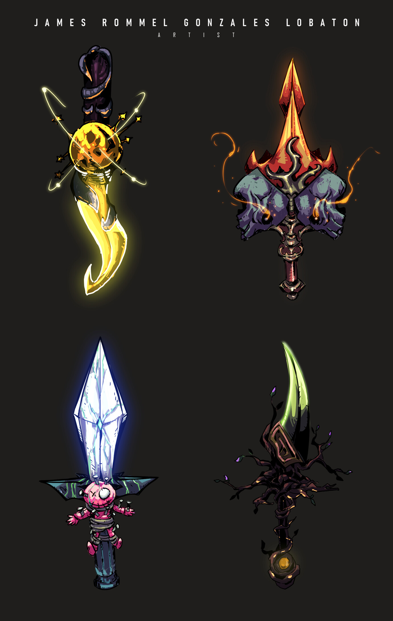 ArtStation - Inktober Daggers Batch 2