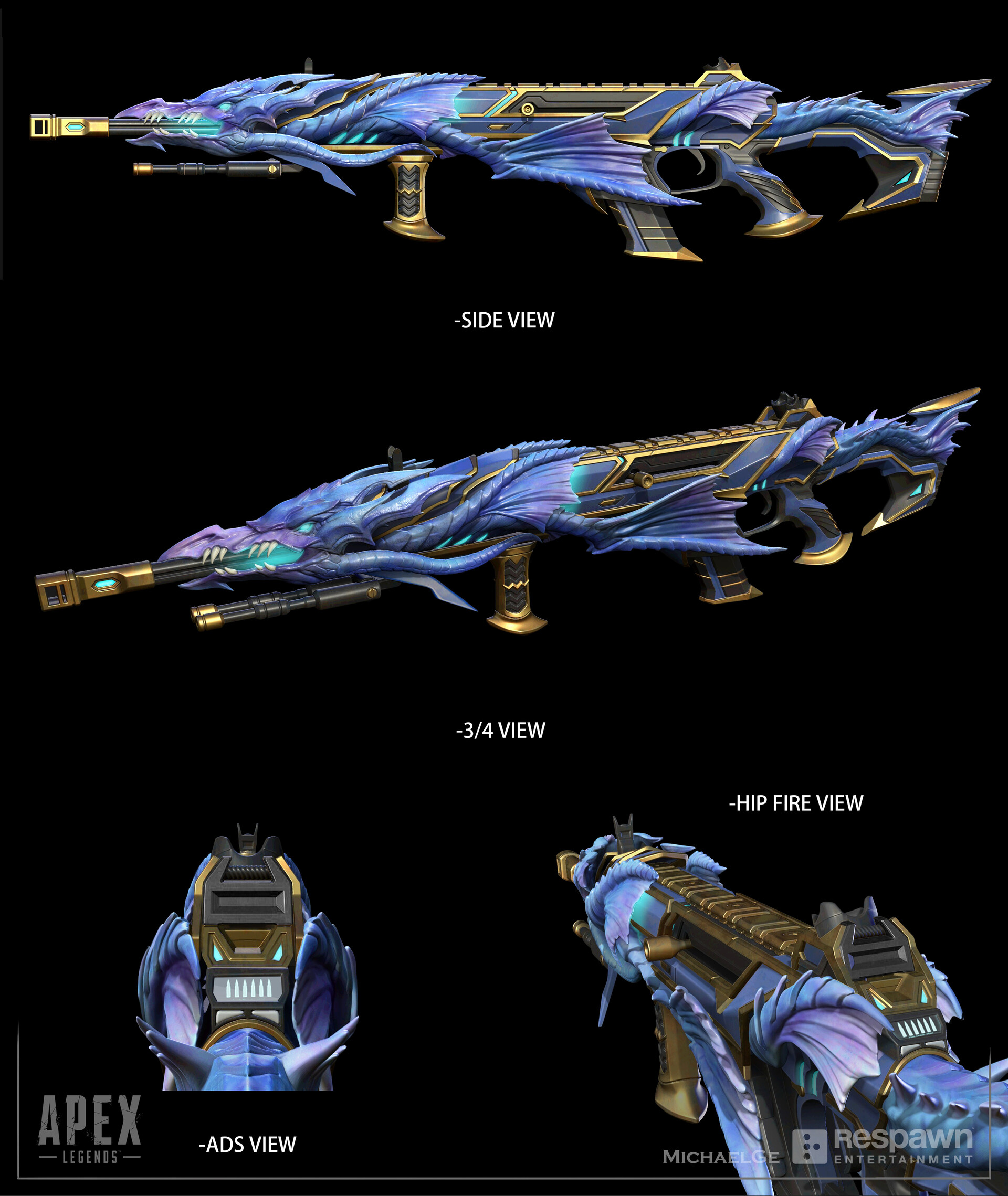 Michael Ge - Apex Legends - “Tidal Wave” Legendary Longbow Turnaround