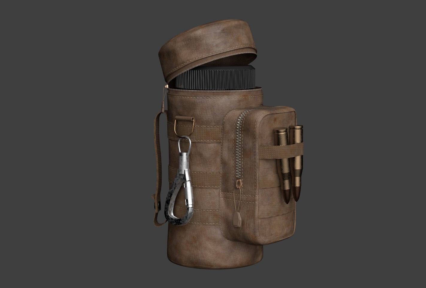 ArtStation - Water Bottle Pouch_Game Ready Asset