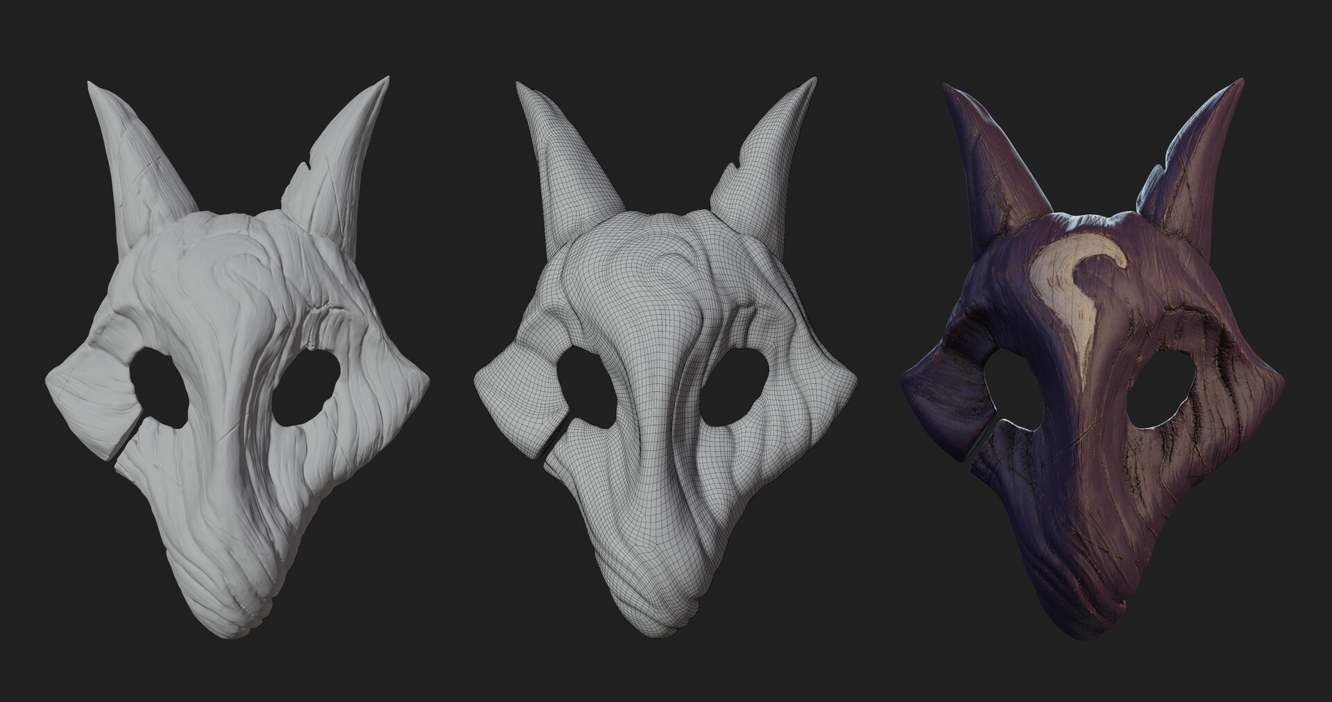 Shabin Sha - League Of Legends - Kindred Mask