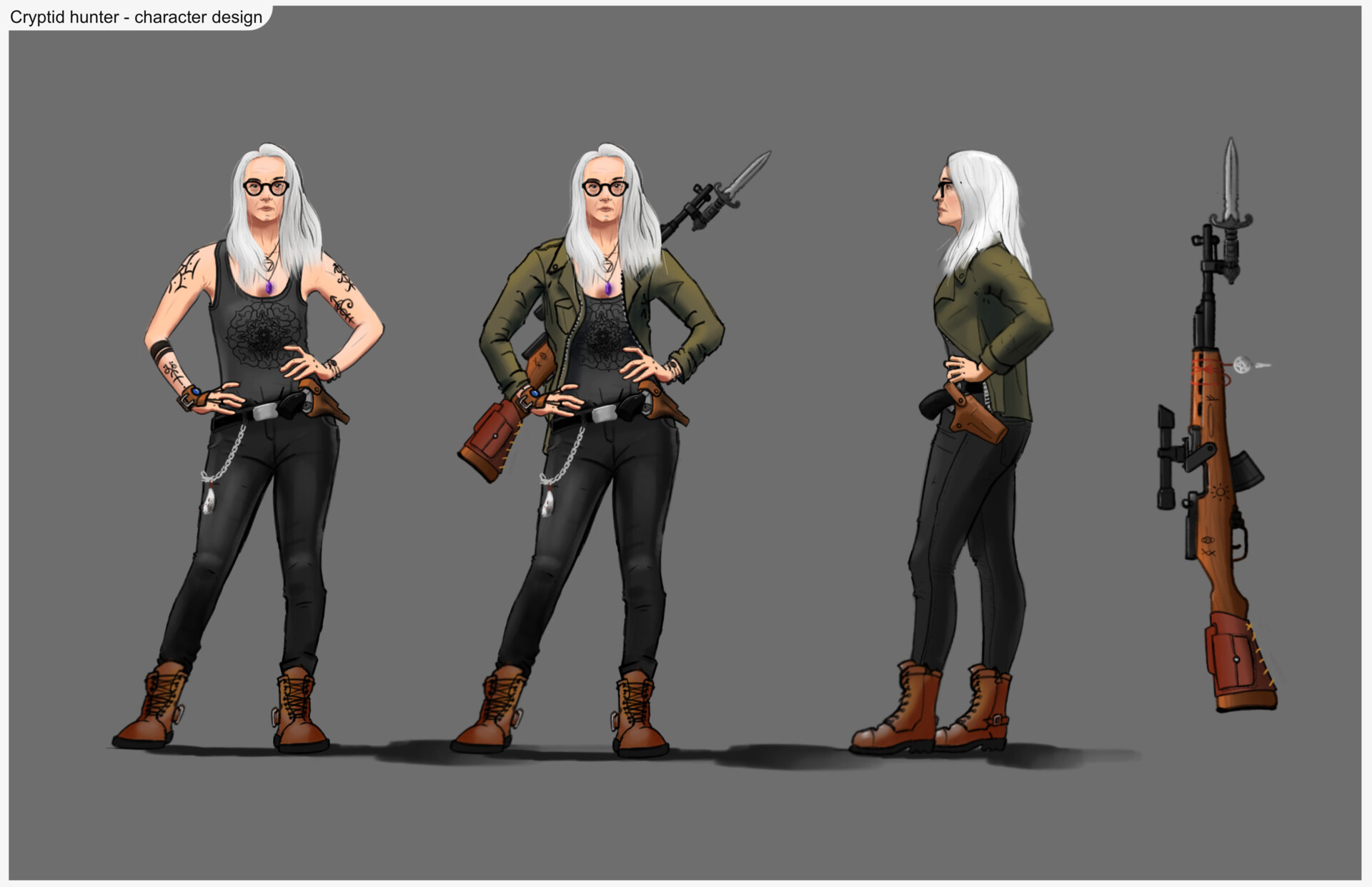 ArtStation - Cryptid Hunter - Chracter Concept