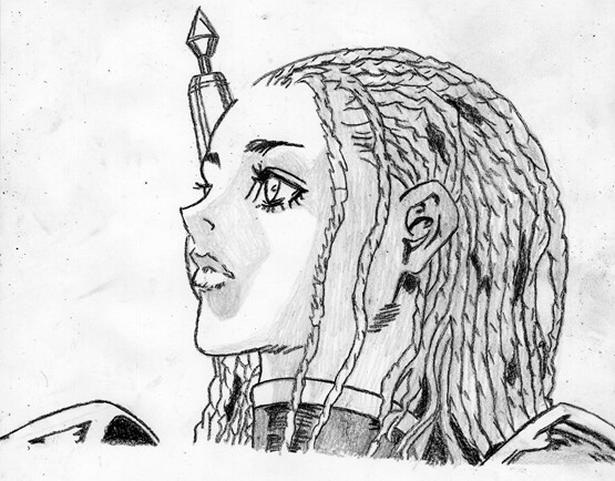 how to draw anime dreadlocks