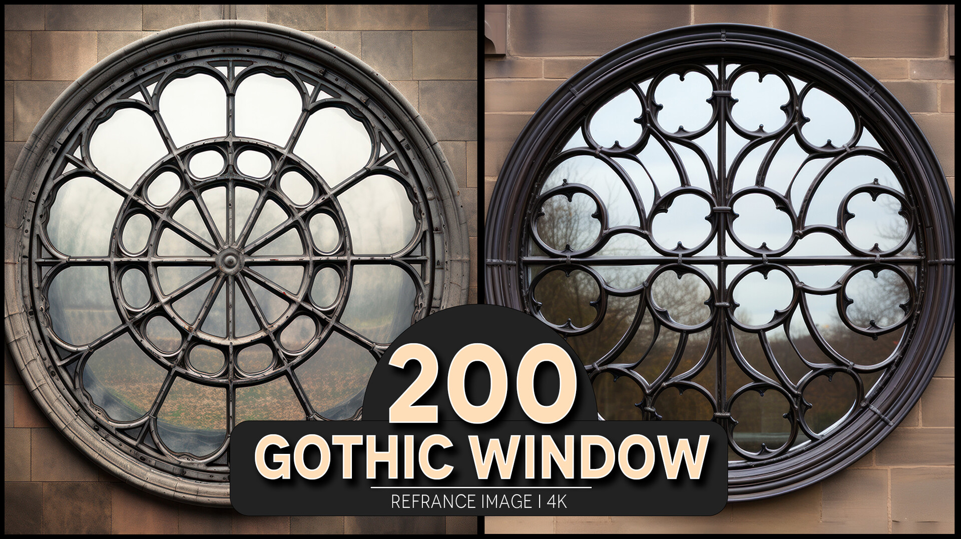Pixel Ref - Gothic Window 4K Reference/Concept Images