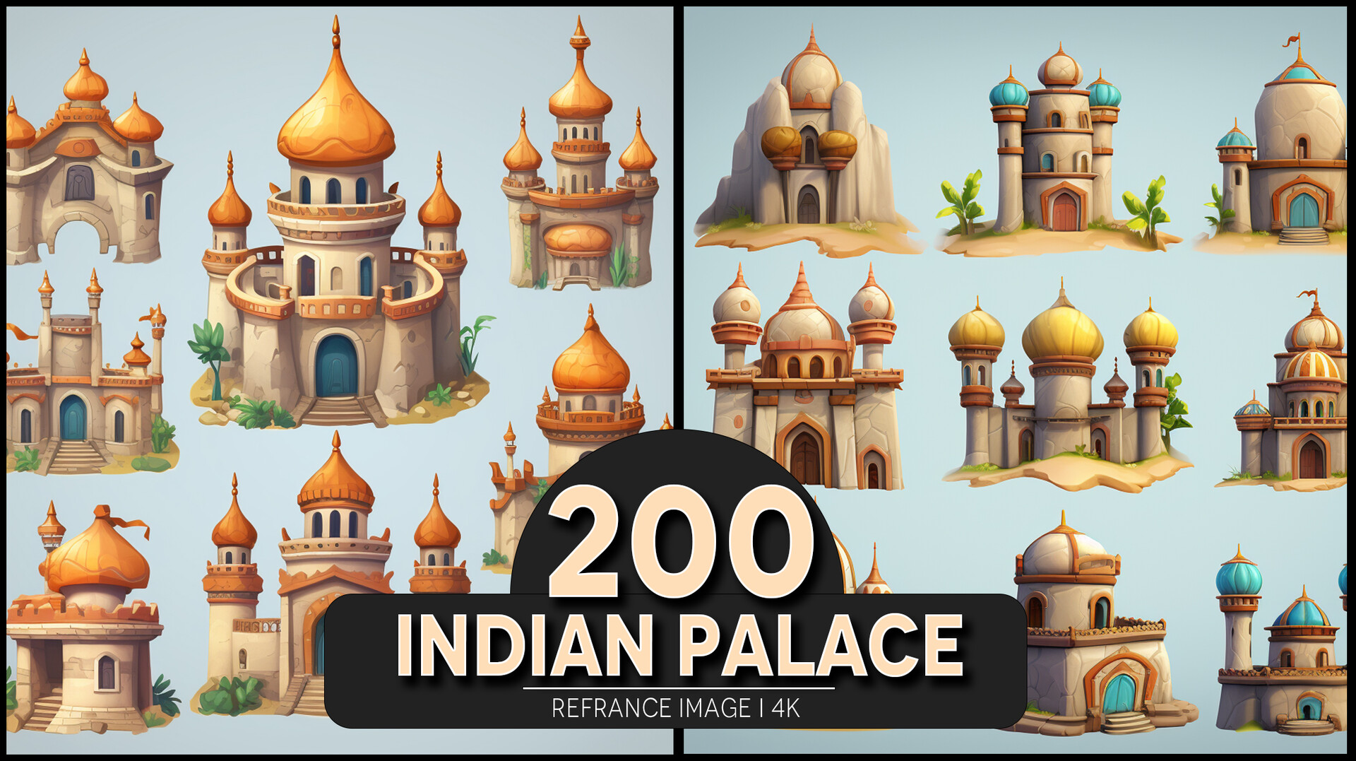 Pixel Ref - Indian Palace 4K Reference/Concept Images