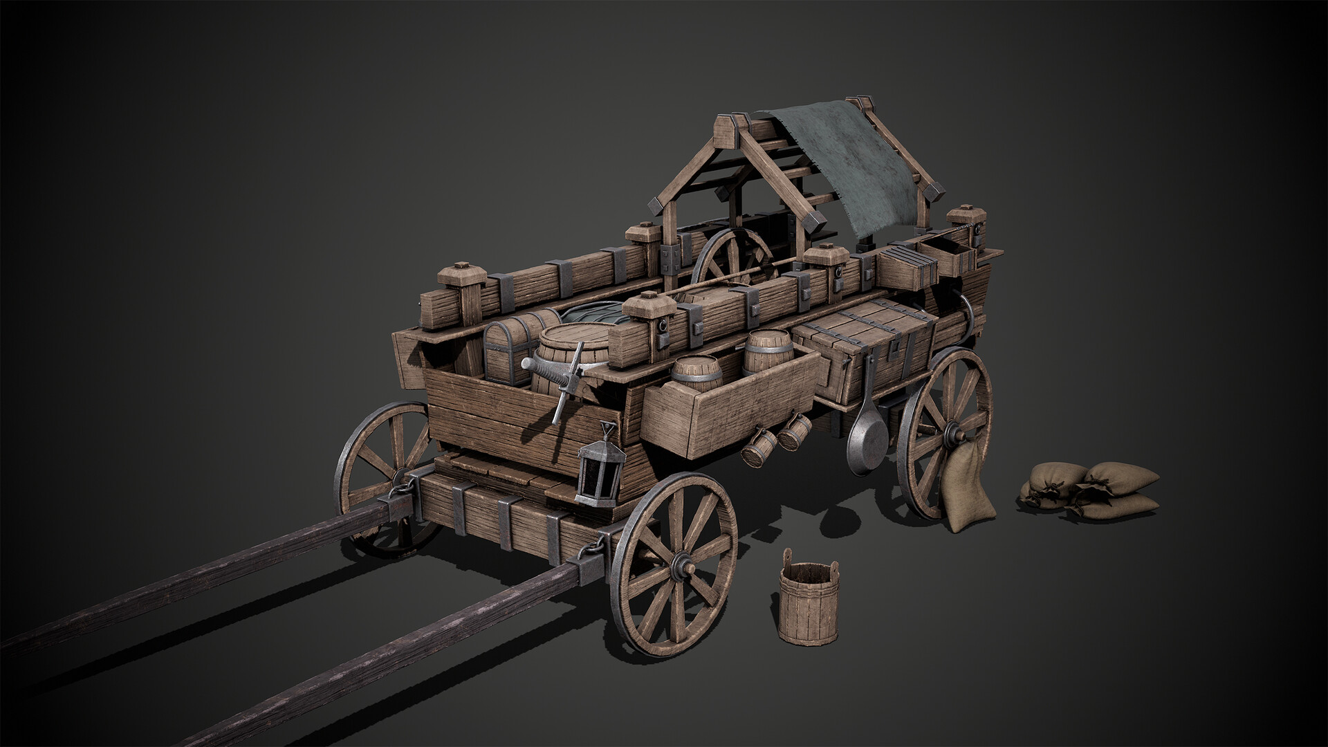 ArtStation - Medieval Wagon
