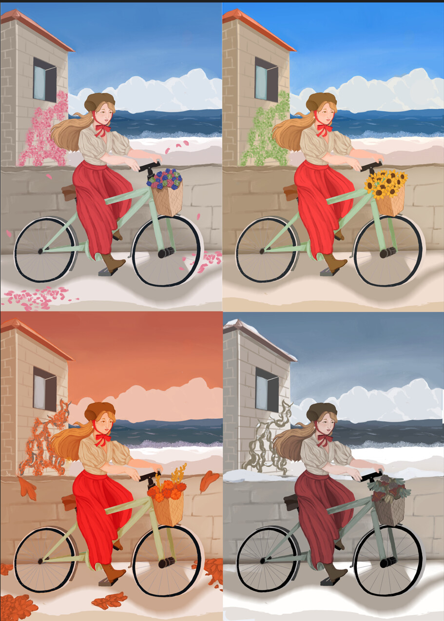 ArtStation - ILLUSTRATION [Four Seasons]