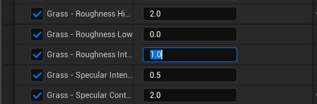 Damien Ramirez (CG) - UE Landscape: Fix surface Shine