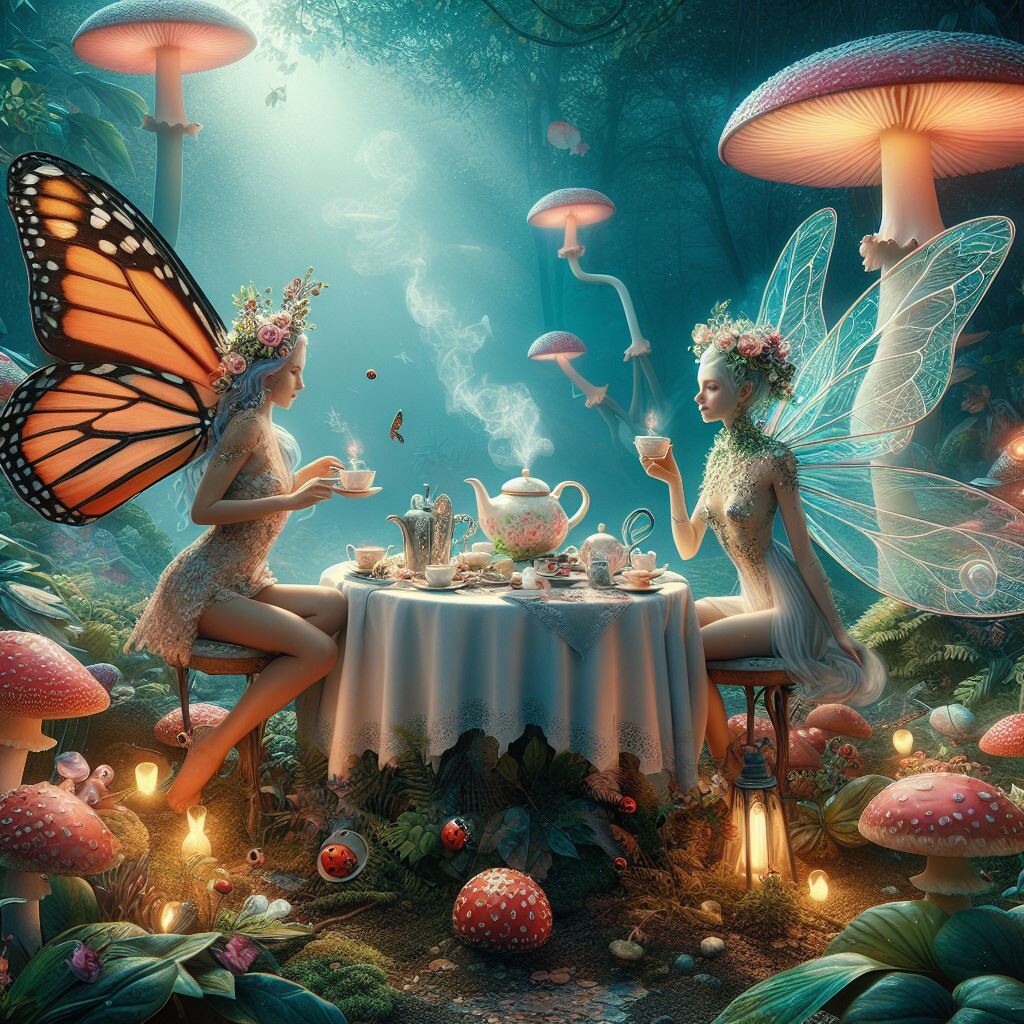 Ralf Sommer - "Two opposing Fairies are having Tea"