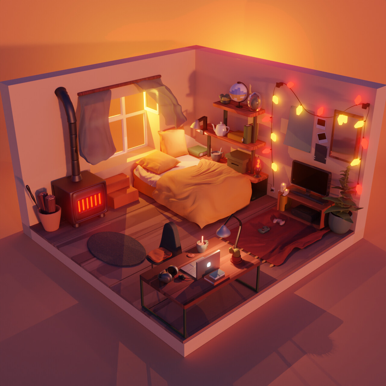 ArtStation - Isometric room