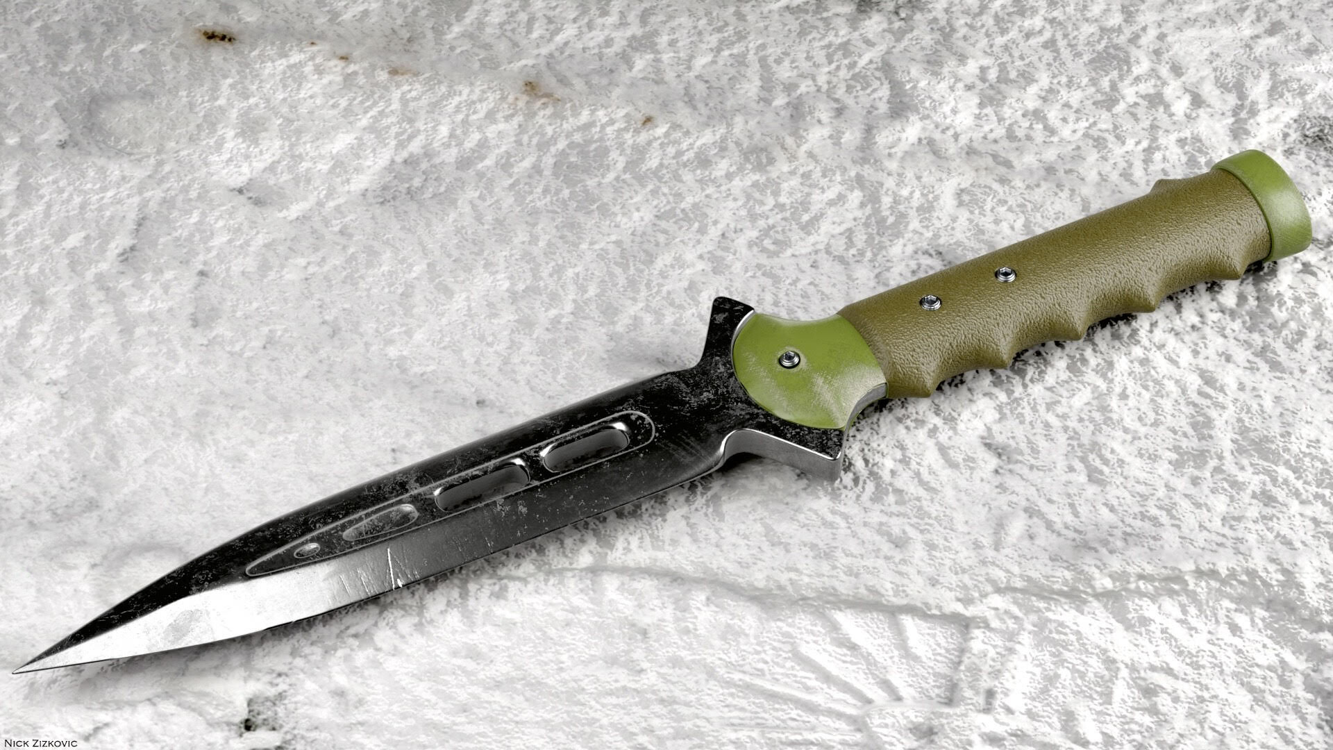 ArtStation - Military Tactical Combat Knife