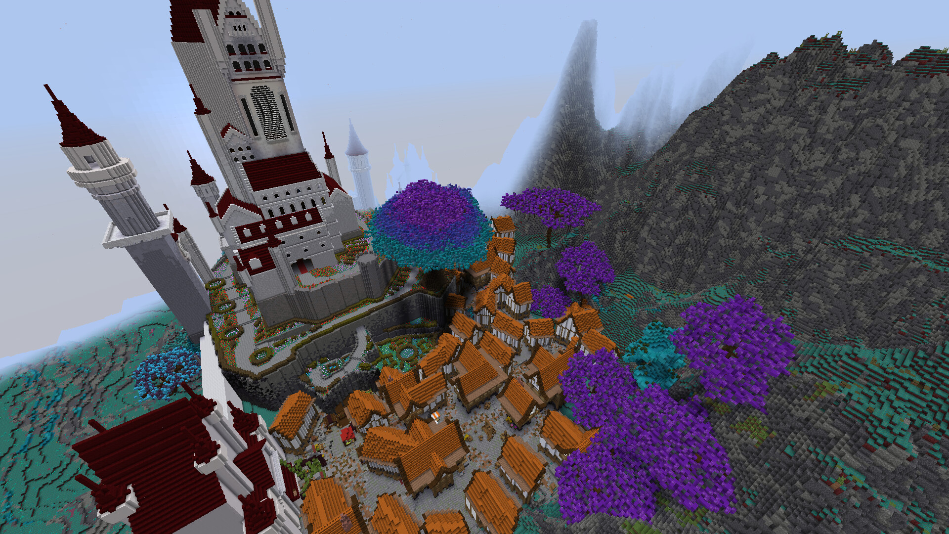 ArtStation - Celestial city for "MidnightSKy" Server- second map