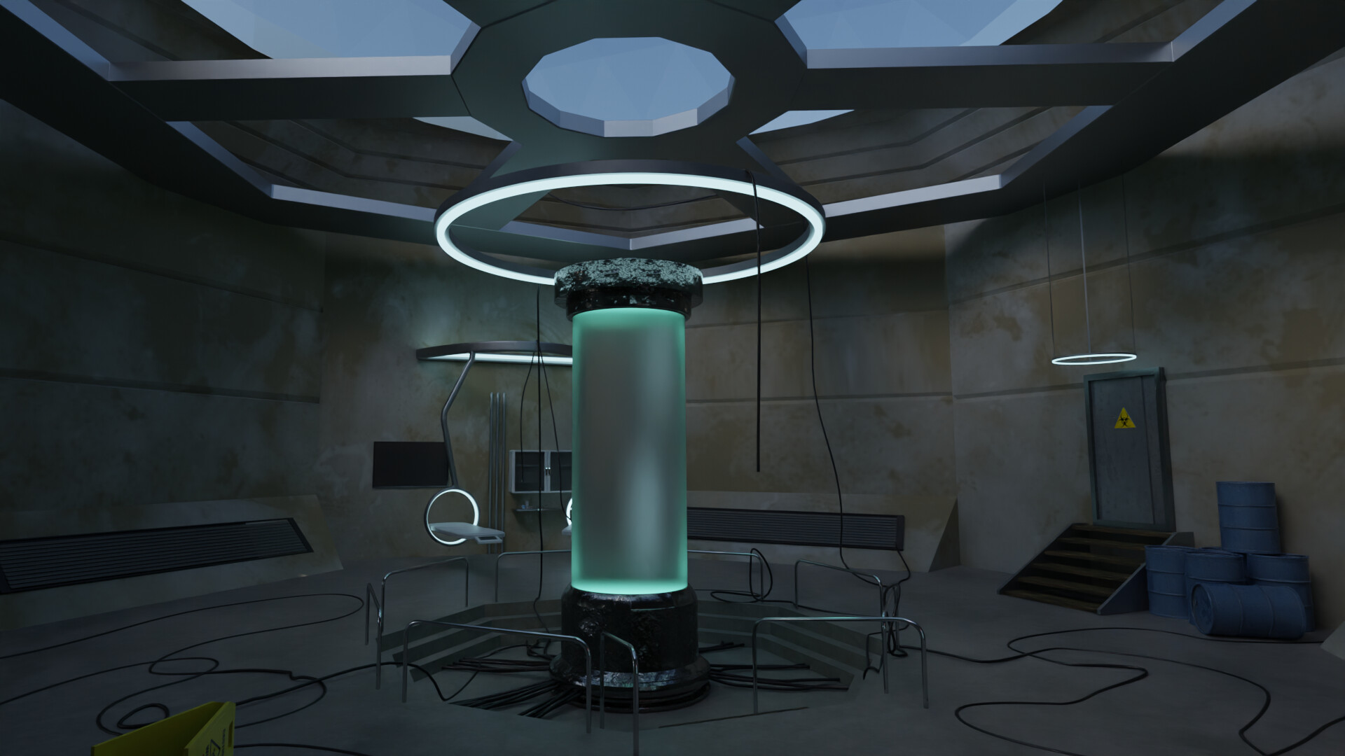 ArtStation - Futuristic lab