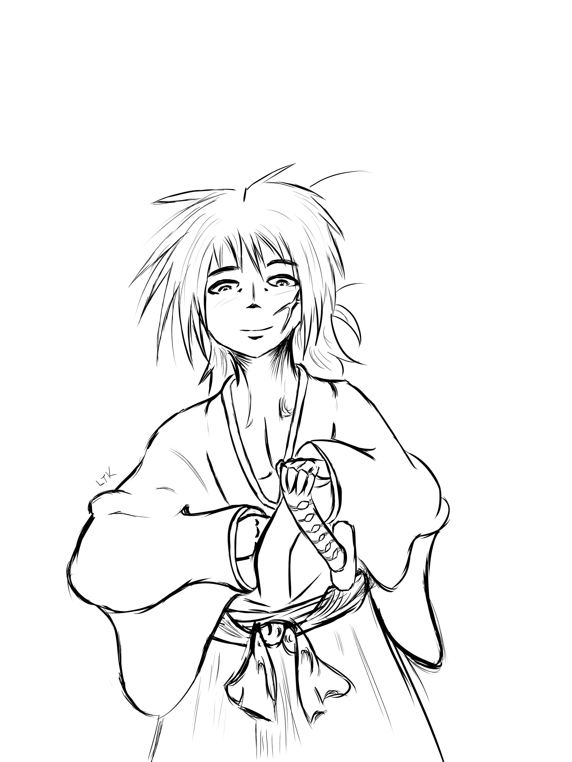 samurai x coloring pages