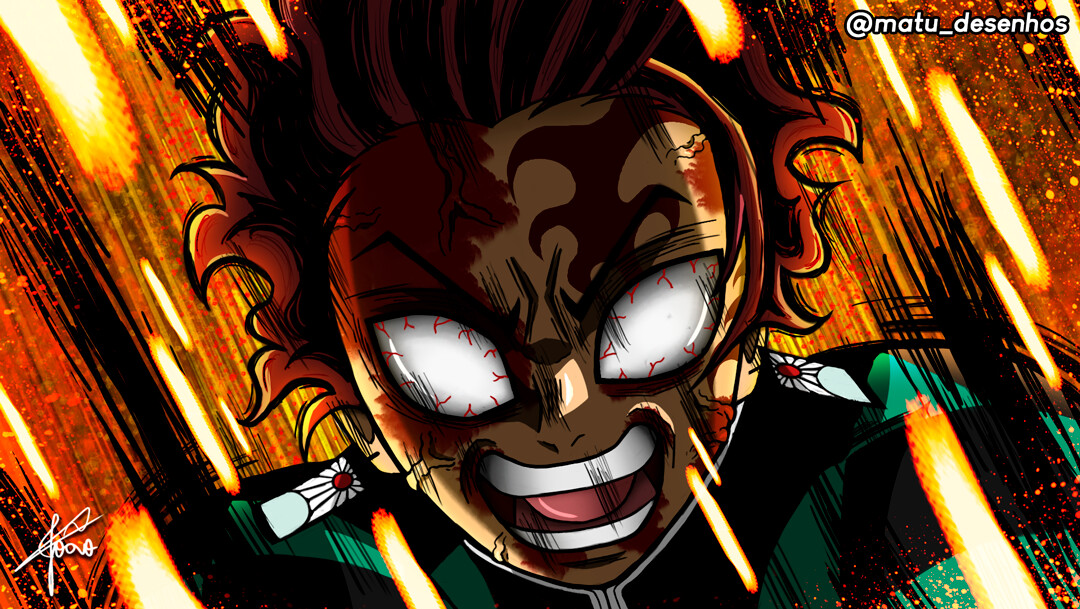 ArtStation - Kamado Tanjiro - Kimetsu no Yaiba (Demon Slayer)