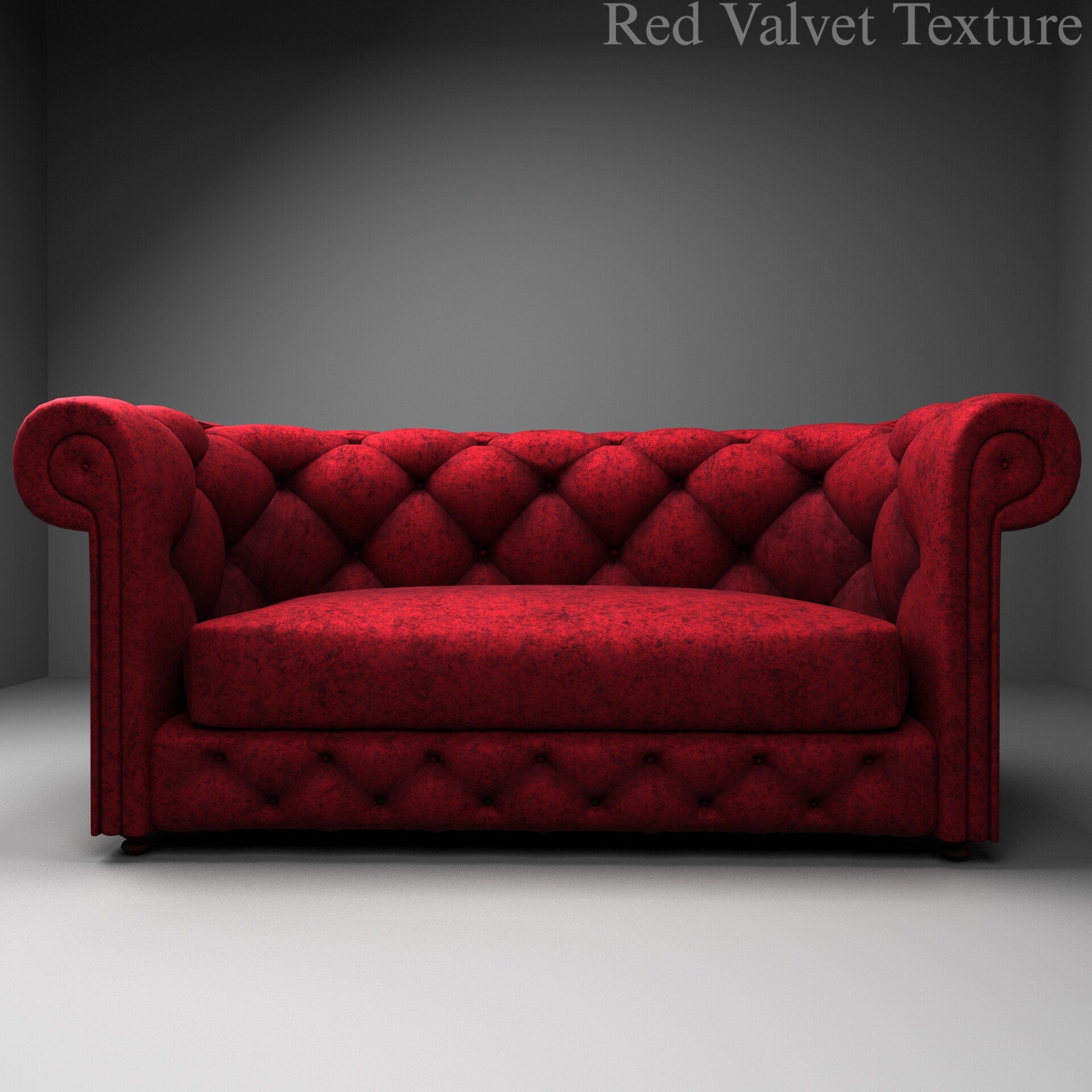ArtStation - Red_valvet_sofa