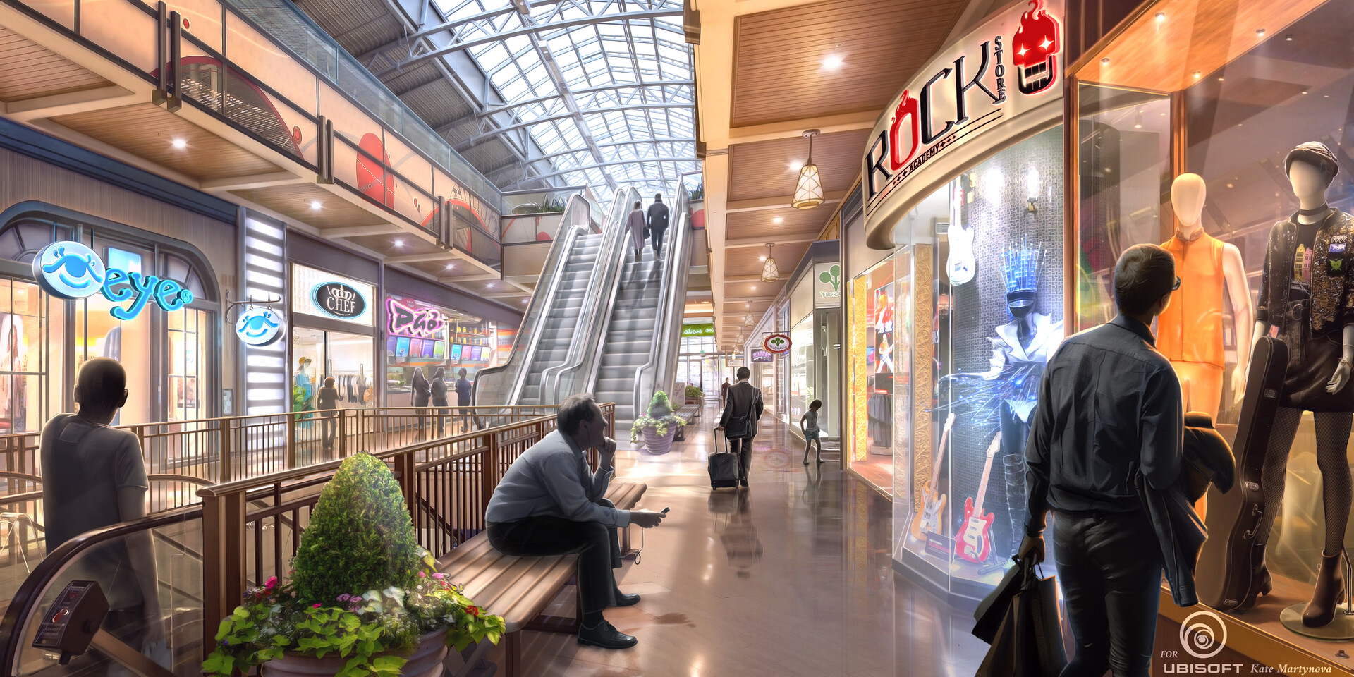 ArtStation - Commercial center interior