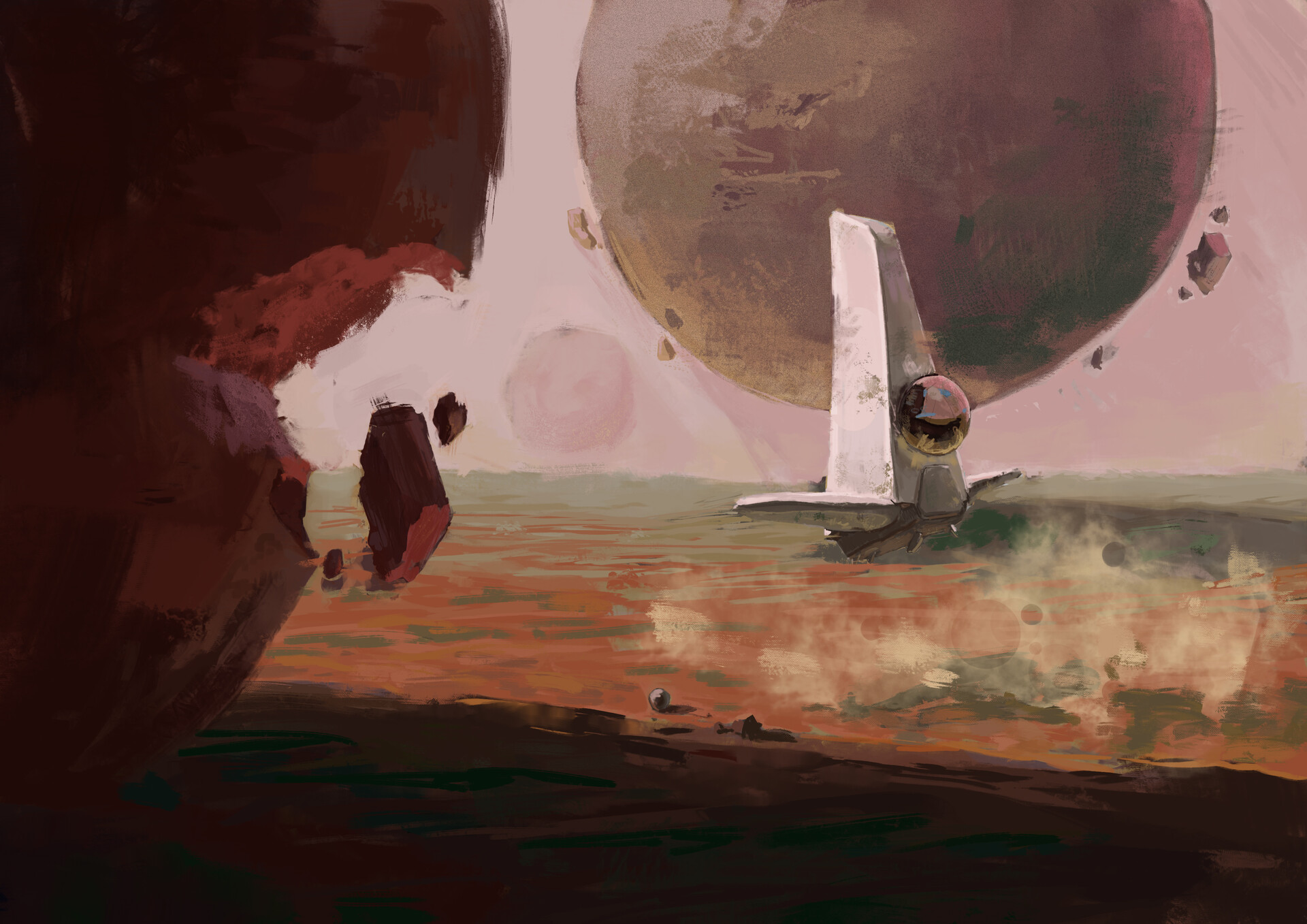 ArtStation - landing spaceship