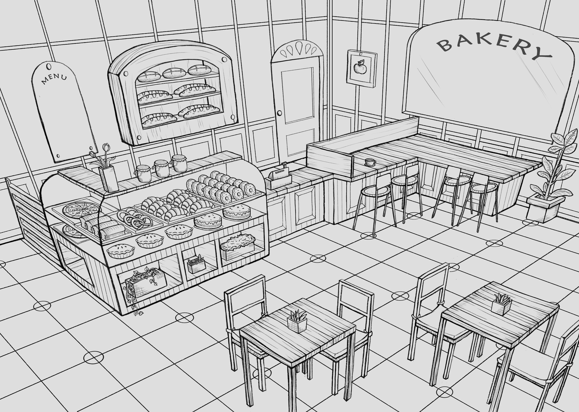 ArtStation - Bakery Concept Design