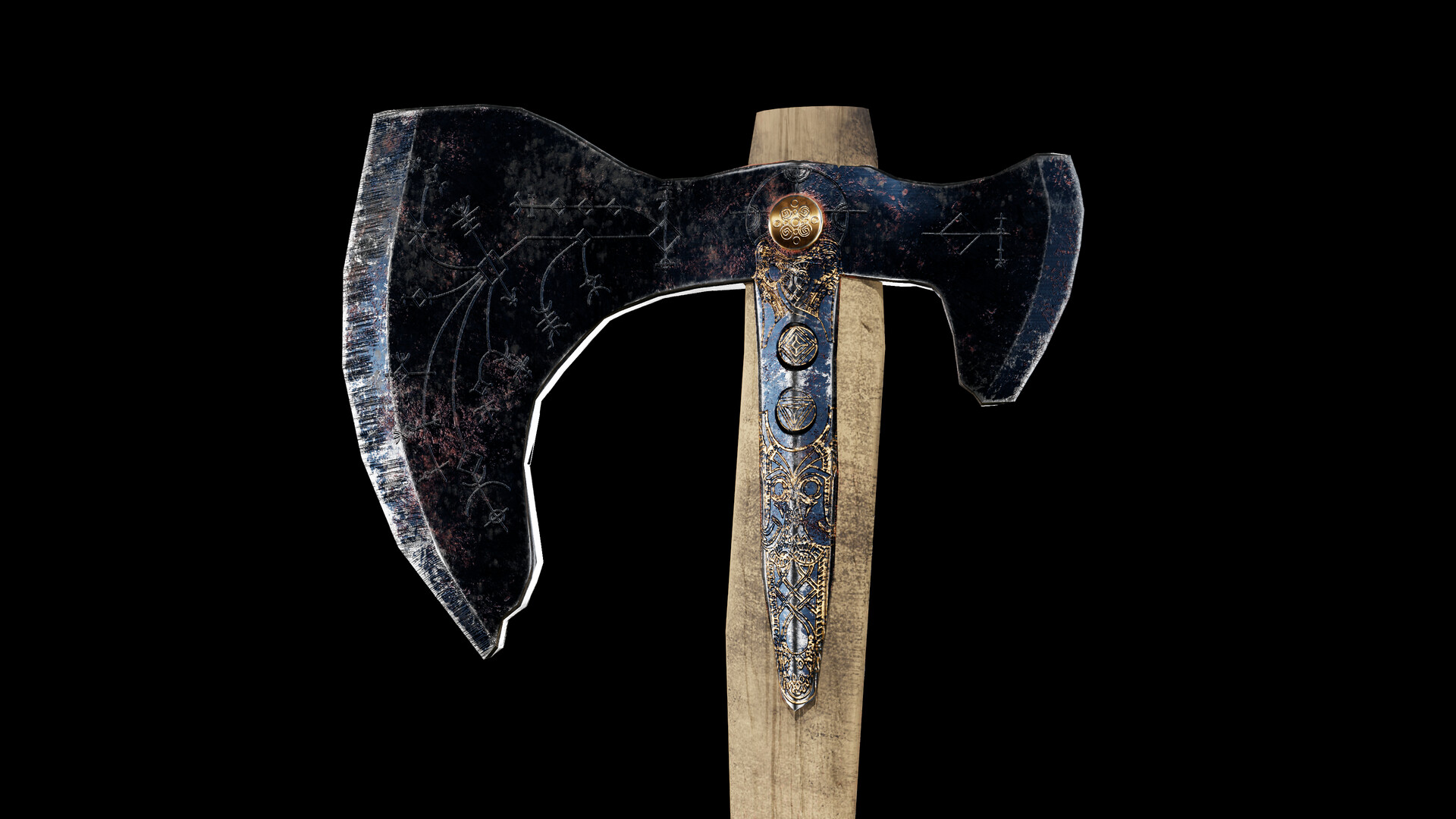 Sharukesh Baskar - God Of War Leviathan Axe - low poly