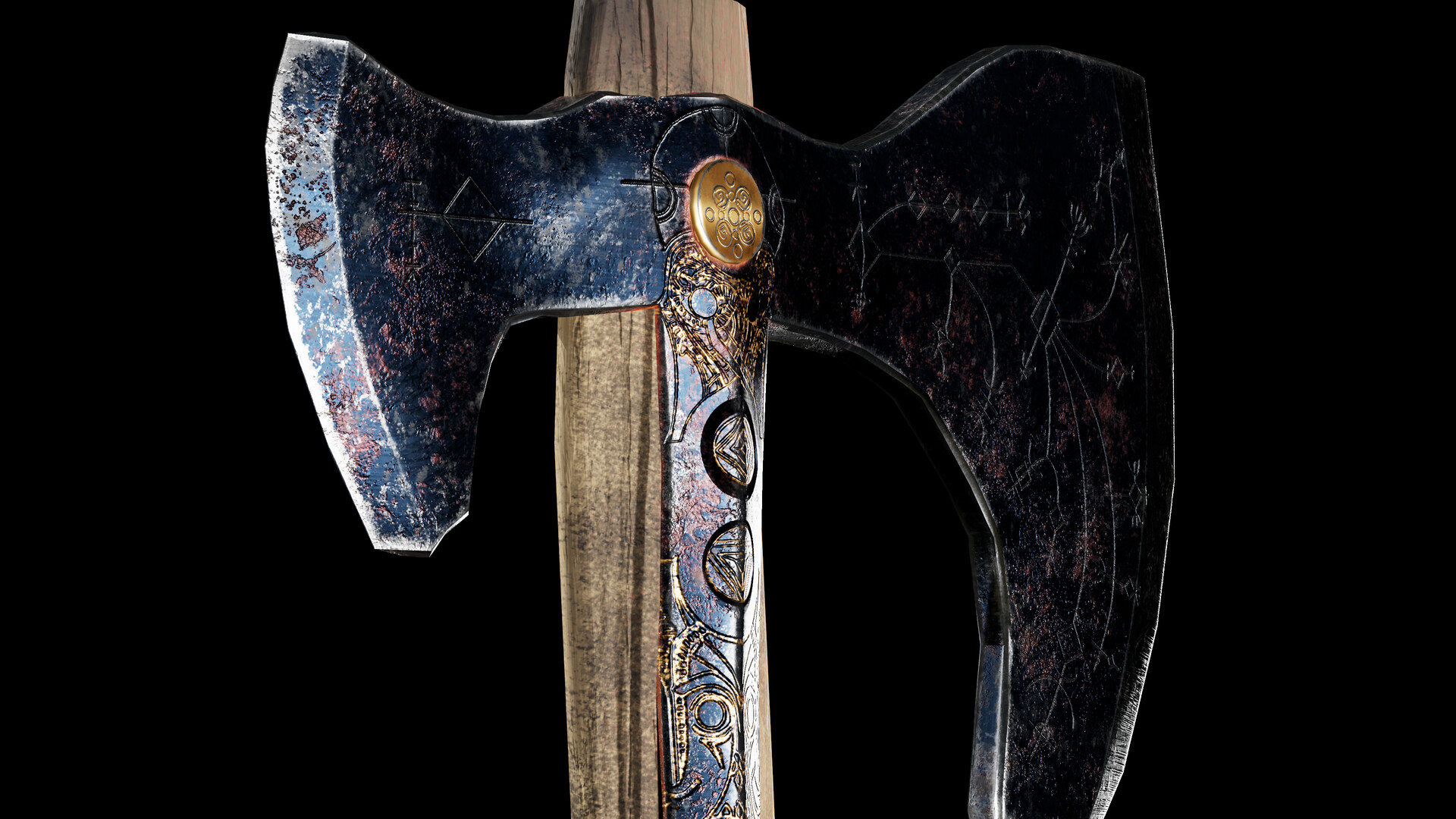 Sharukesh Baskar - God Of War Leviathan Axe - low poly