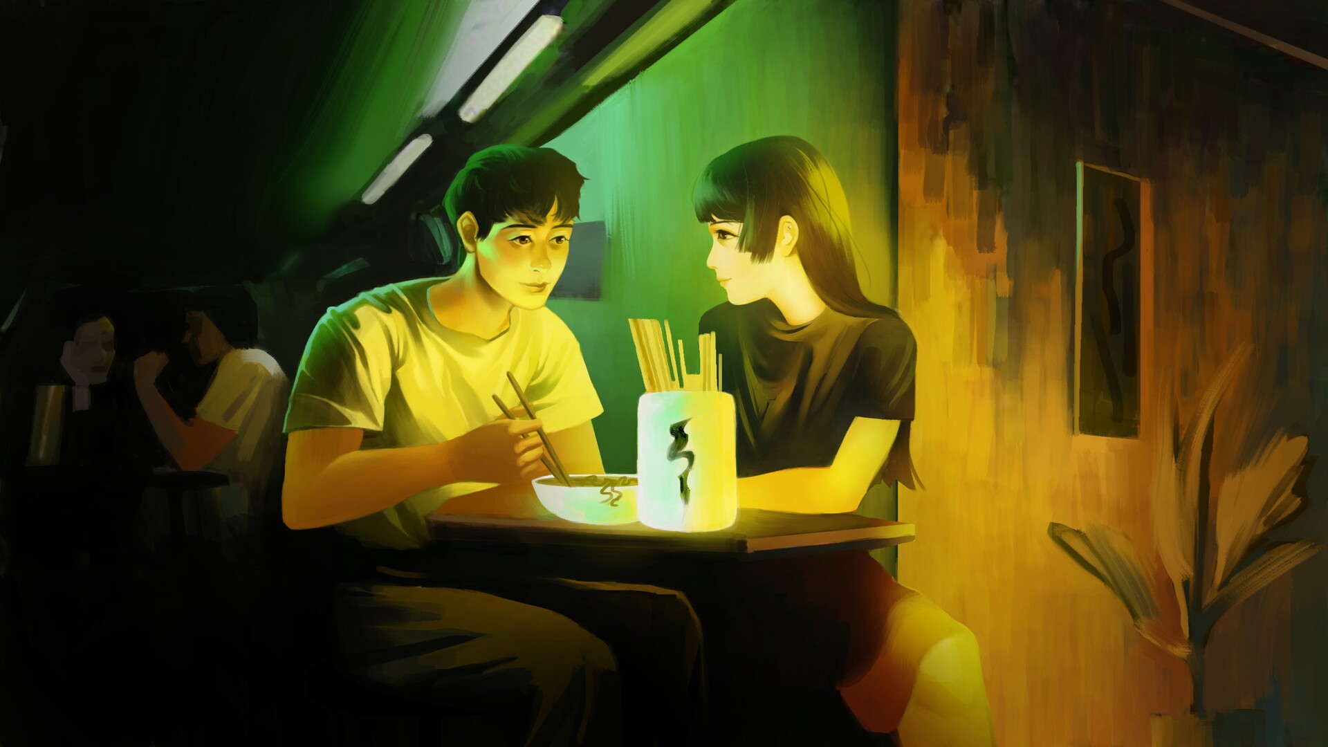 ArtStation - two-figure composition