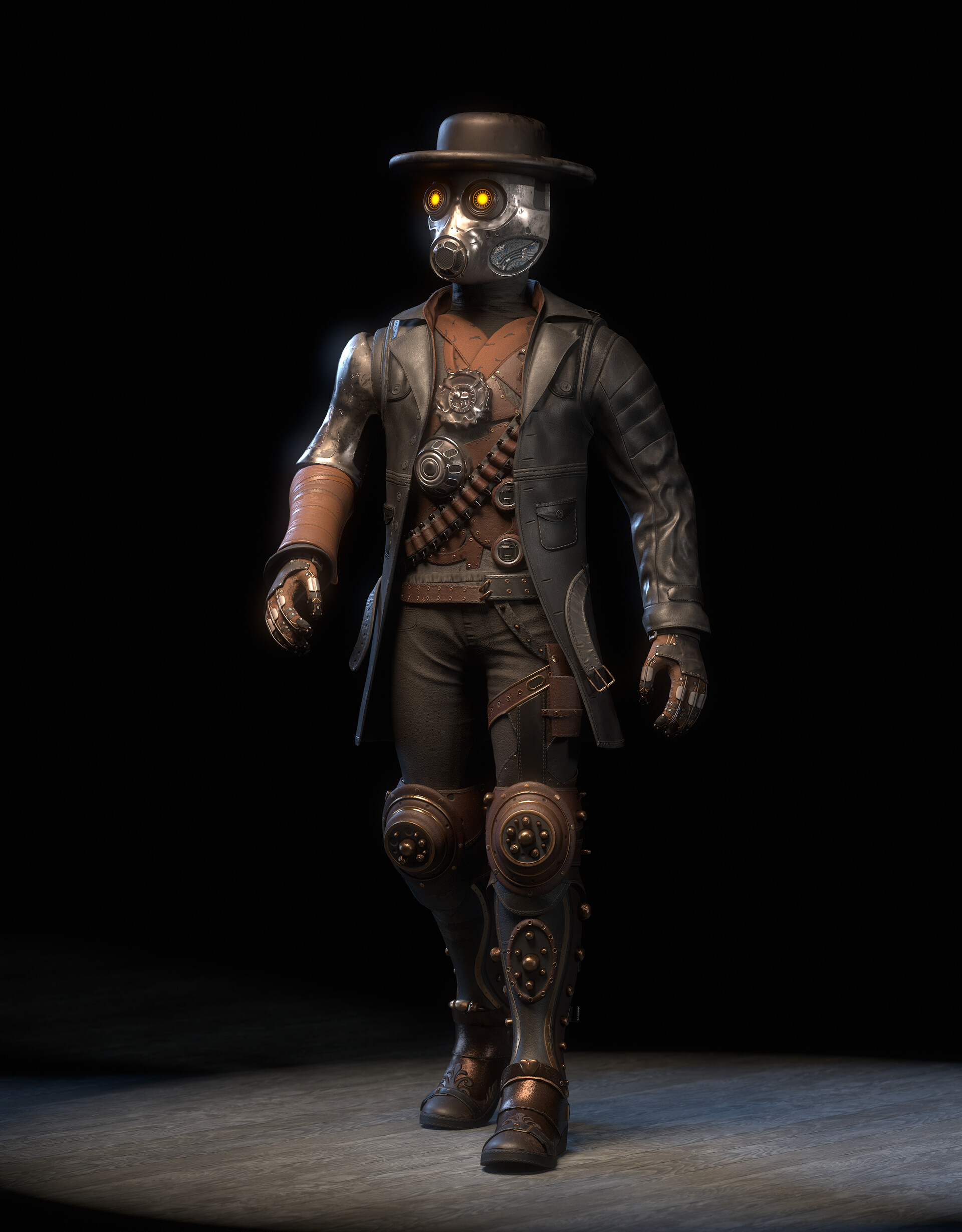 ArtStation - Robot cowboy - Billy | Character for VR game