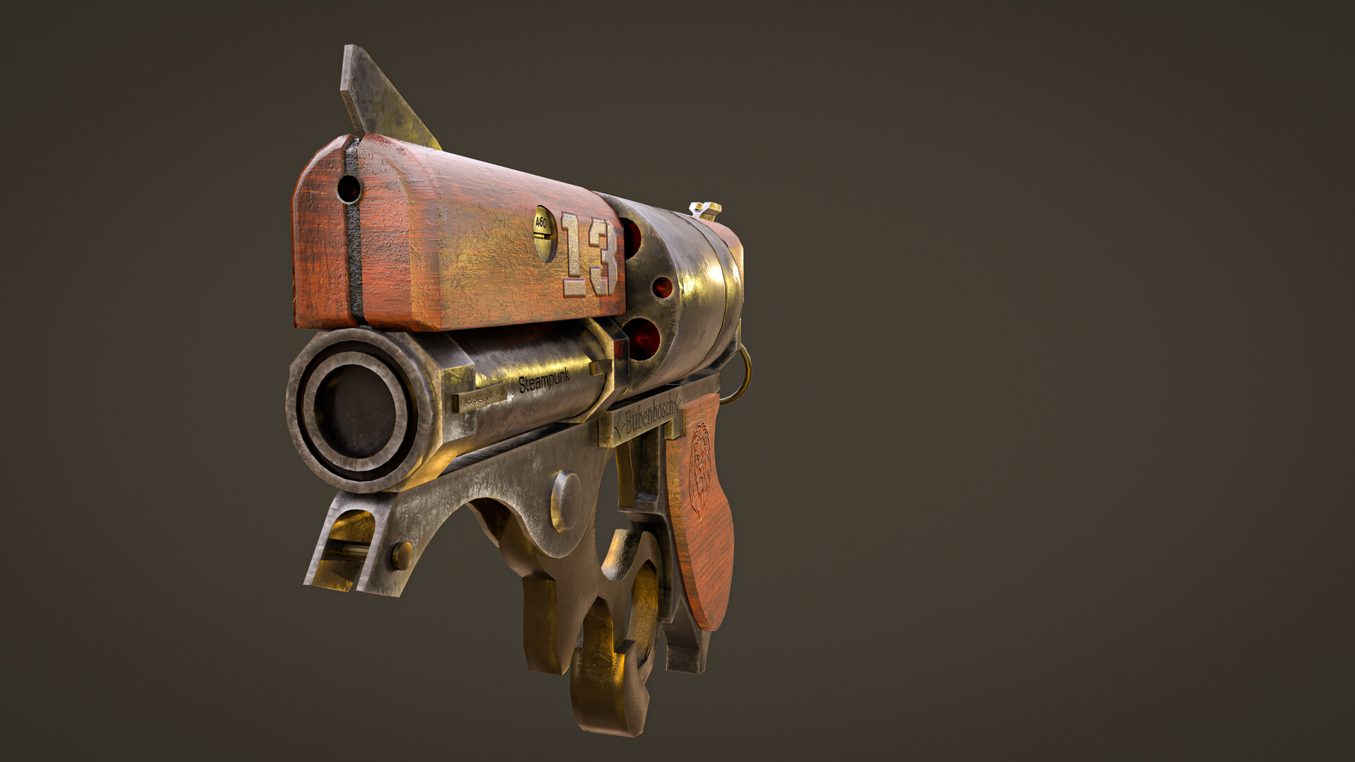 ArtStation - Steam Punk Revolver