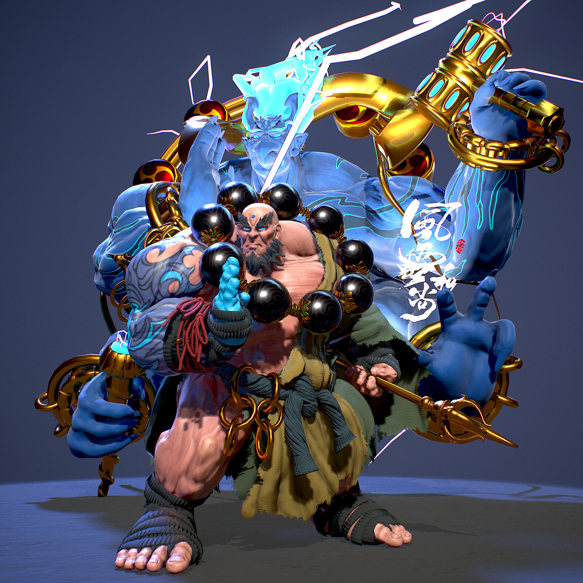 ArtStation - Storm monk