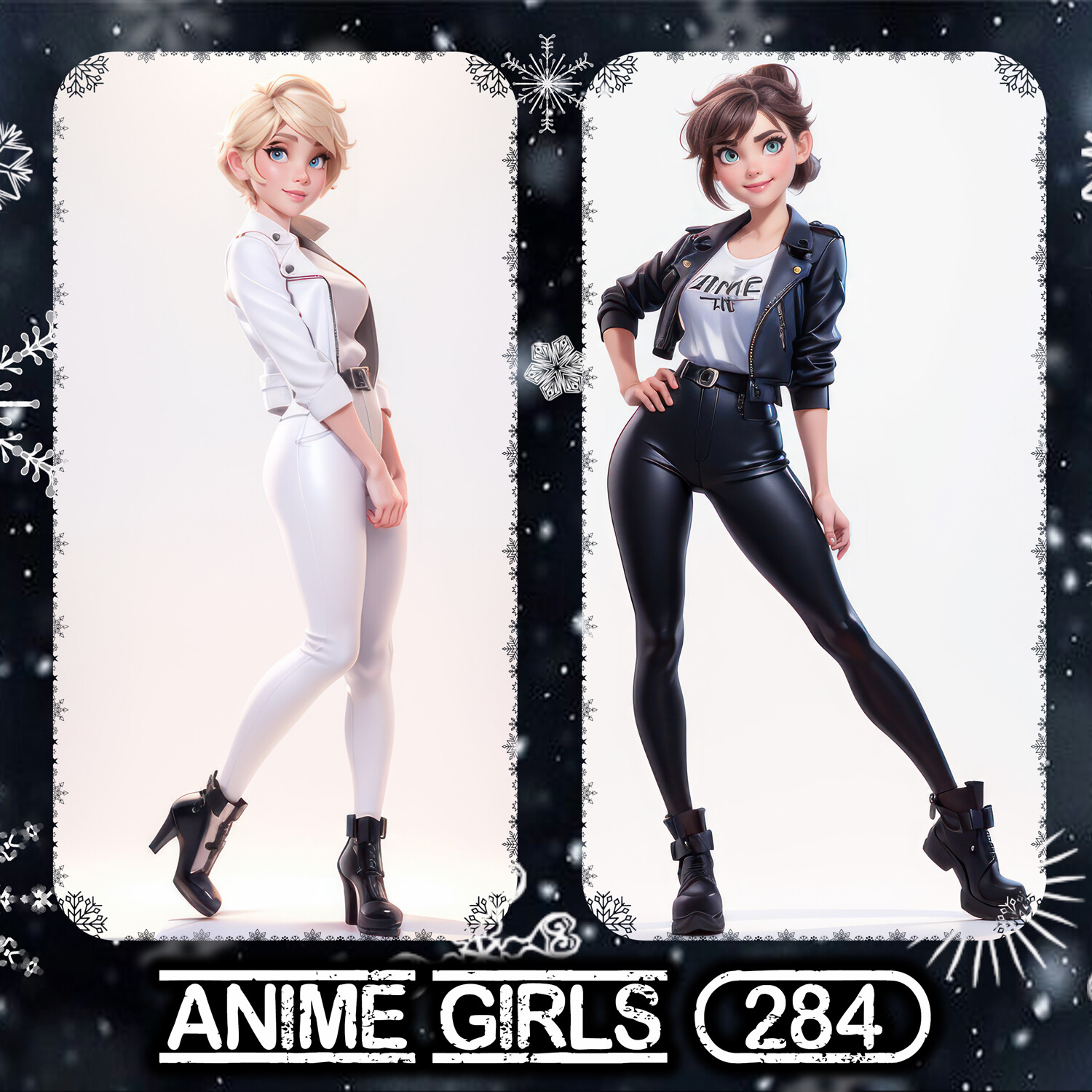 ArtStation - 200 Anime Girls (Short Coat Style) Images Reference Pack ...