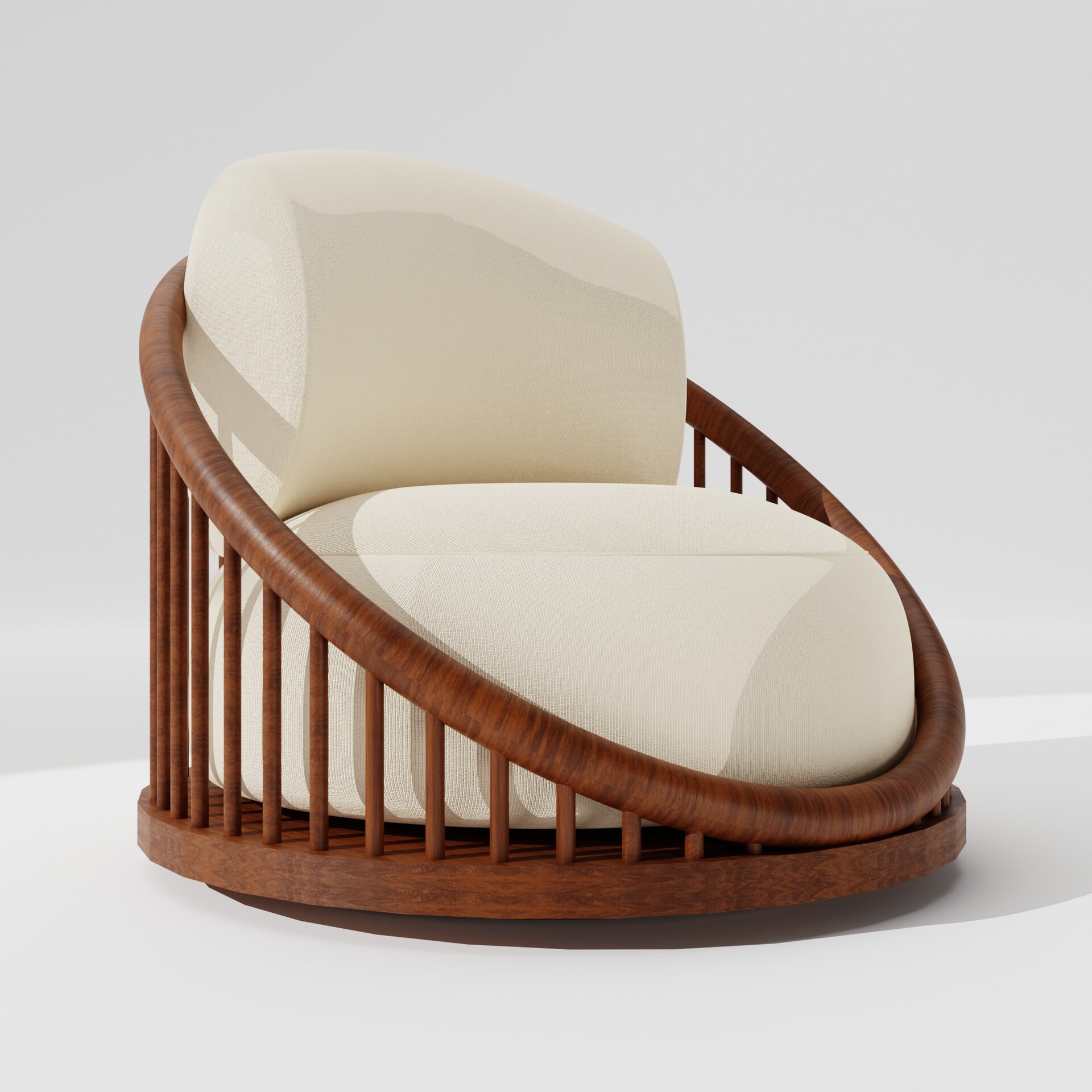 ArtStation - Wooden Frame Arm Chair