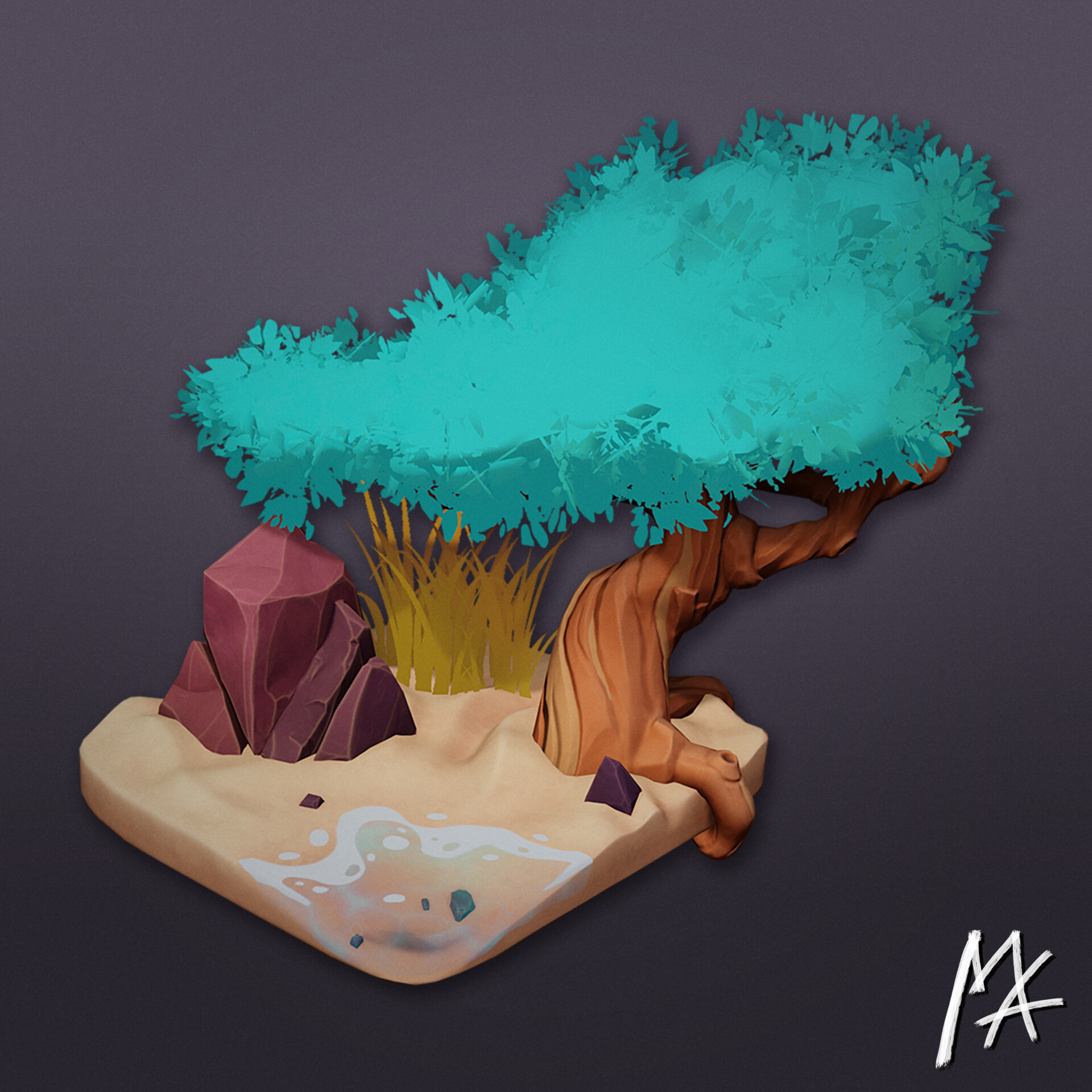 ArtStation - Tree diorama