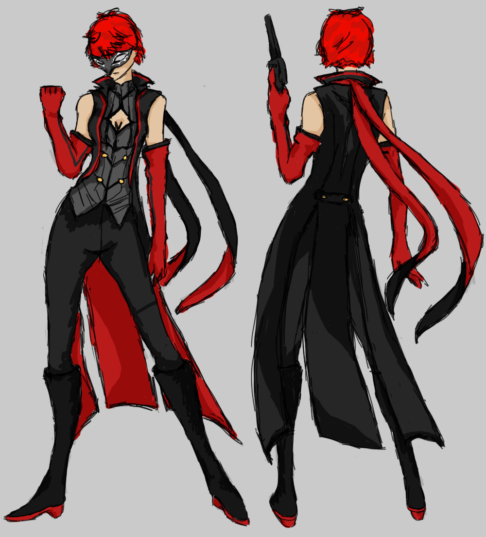 ArtStation - Akage Kurusu Joker Concept Art - Beta FeMC Redux+