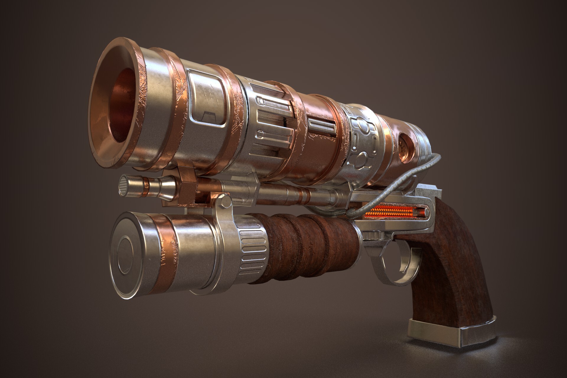 ArtStation - Steampunk gun