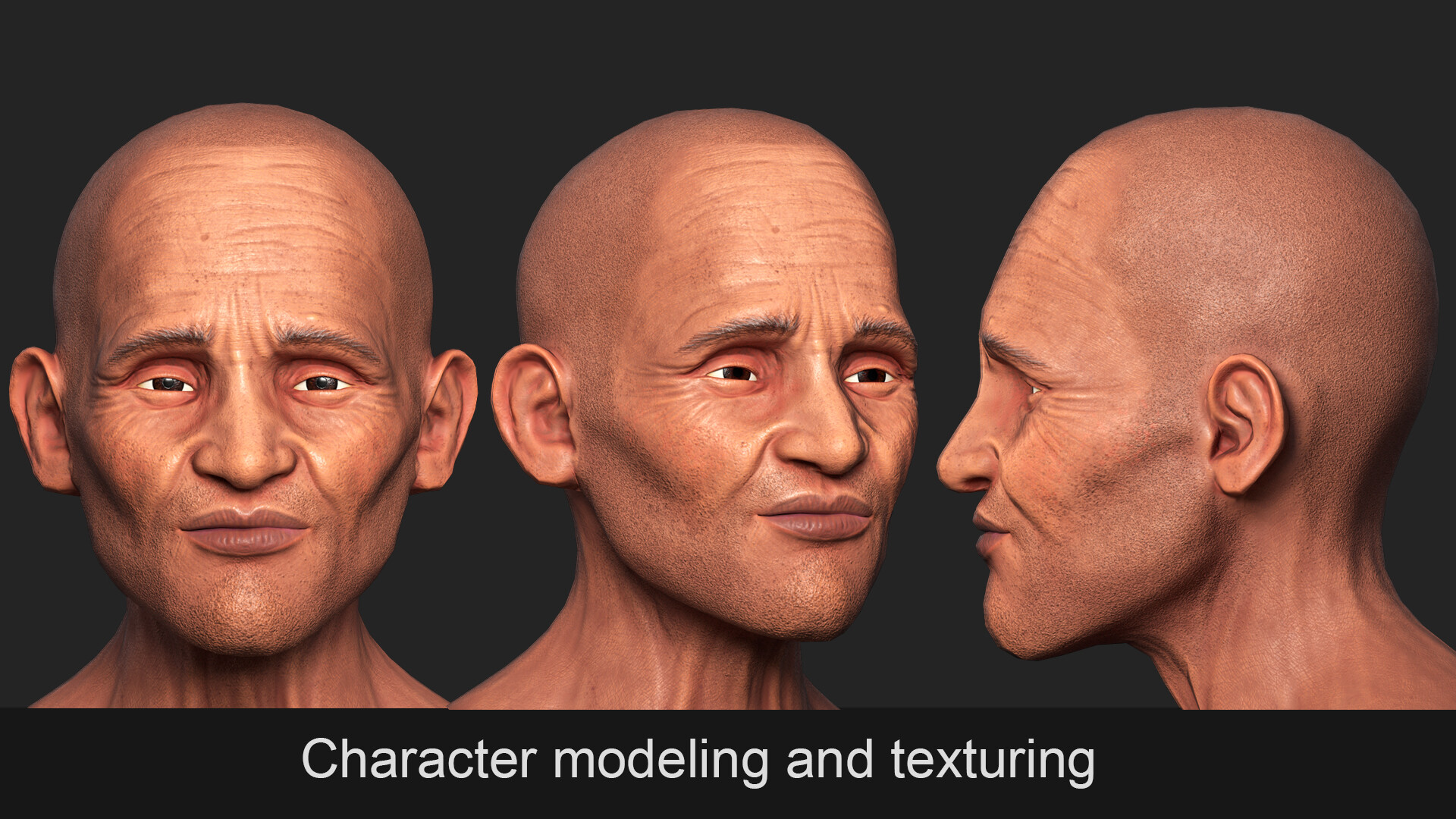 Vipin Kumar - Old man Face modeling and texturing