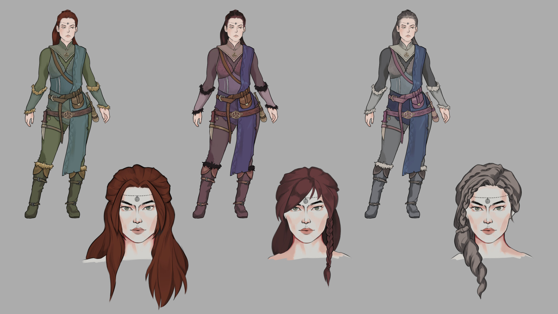 ArtStation - Female viking colors