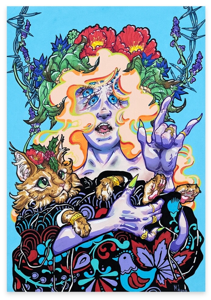 ArtStation - Barbed wire witch