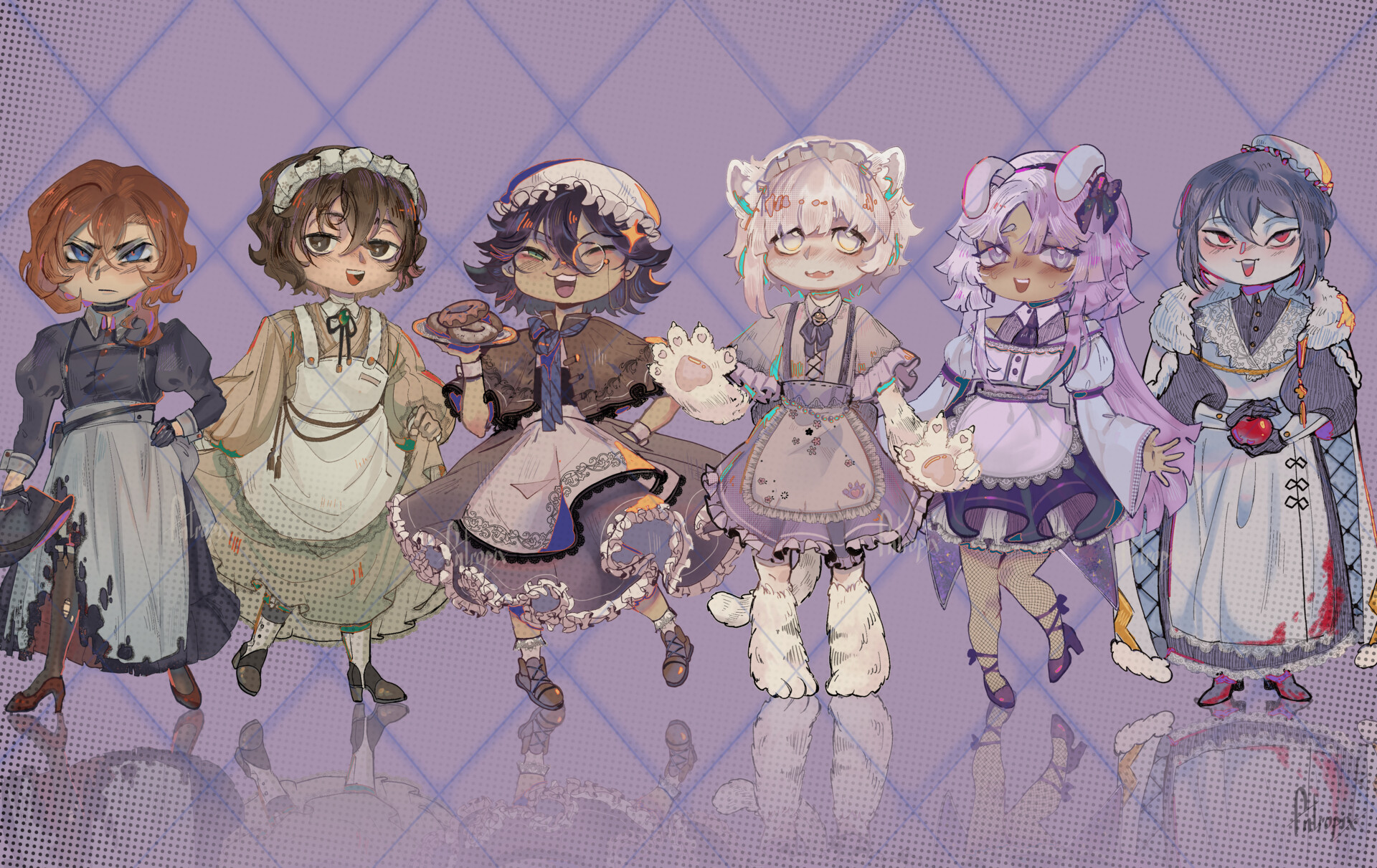 ArtStation - BSD Maid keychain series