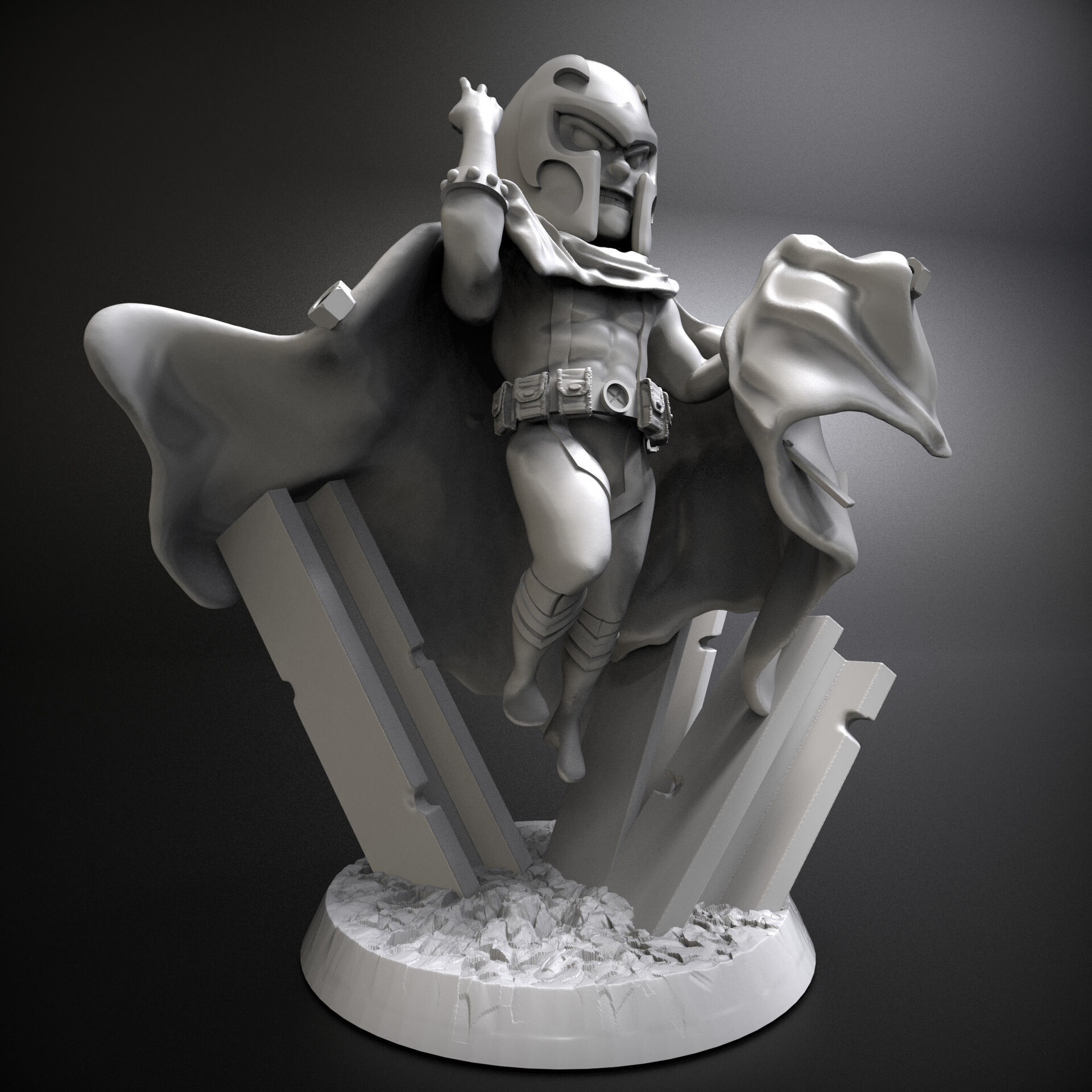 ArtStation - Magneto Marvel legends miniature 3d model 3D print model