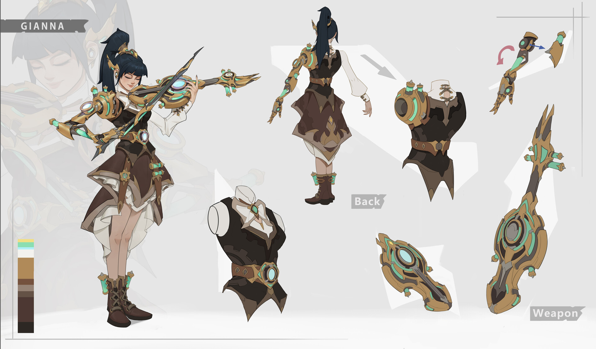 ArtStation - 蒸汽朋克-吟游诗人Gianna