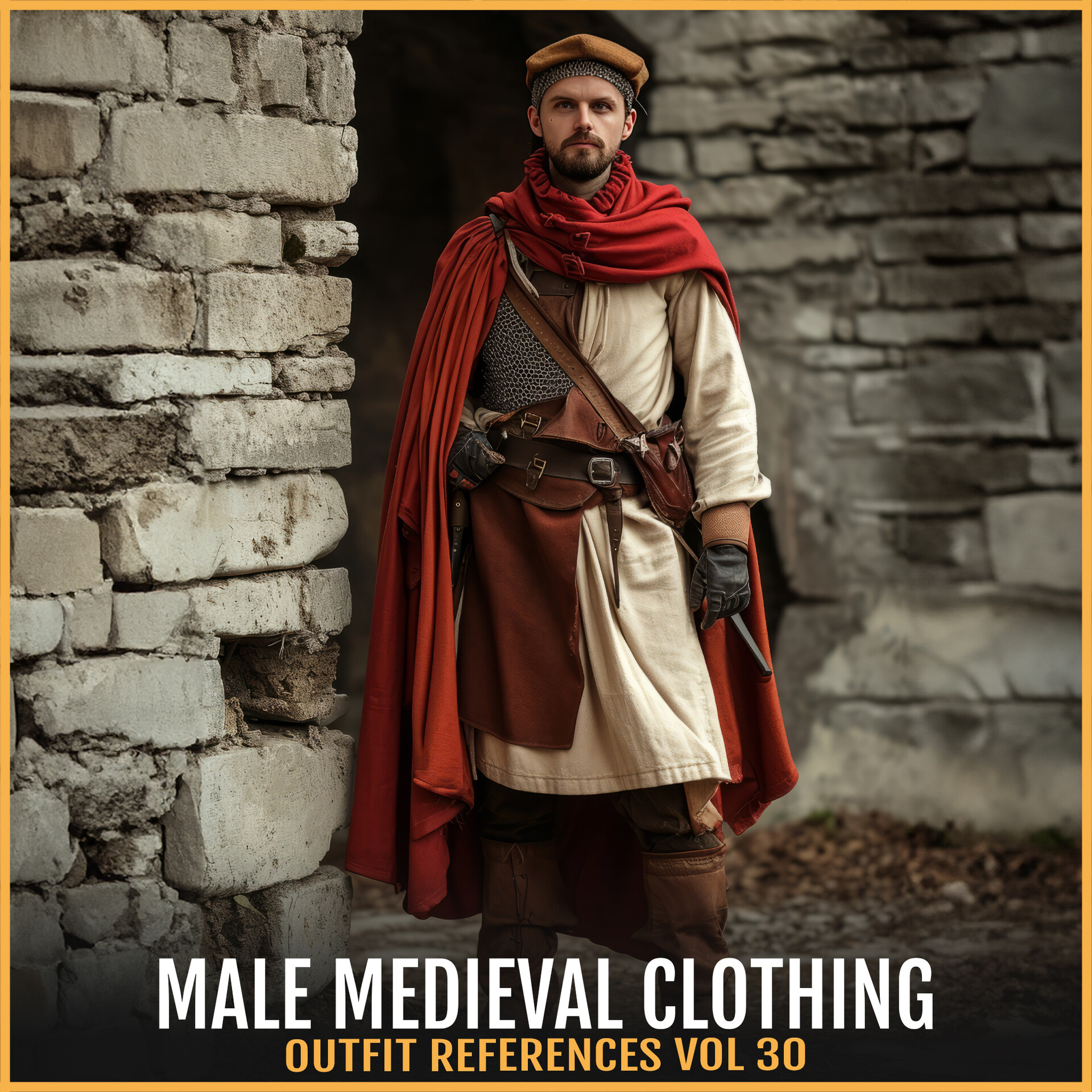 ArtStation - 202 Male Medieval Clothing VOL30