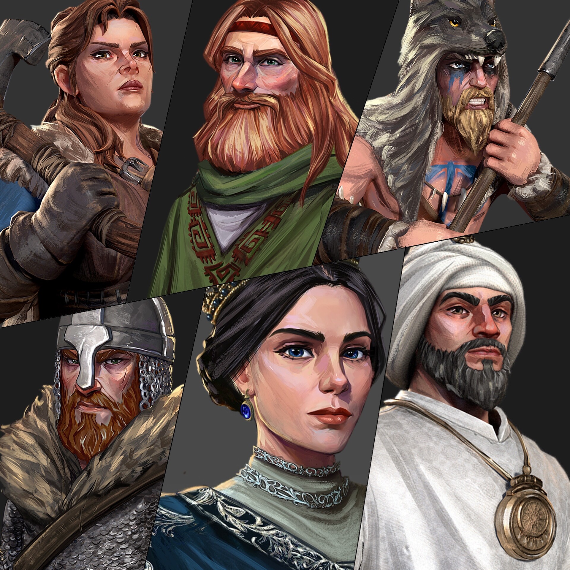 ArtStation - Portraits for Vikings Valhalla