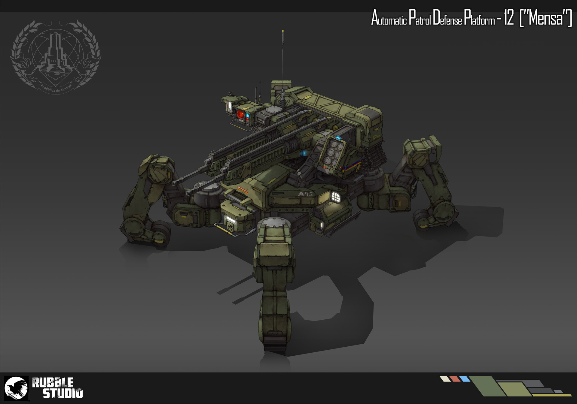 ArtStation - APDP-12 "mensa" standard model and the blueprint