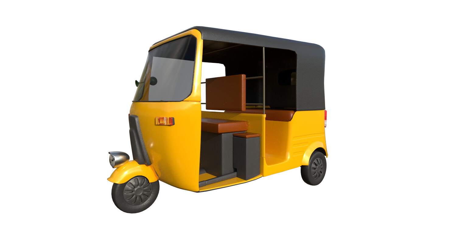 ArtStation - Auto rickshaw 3d