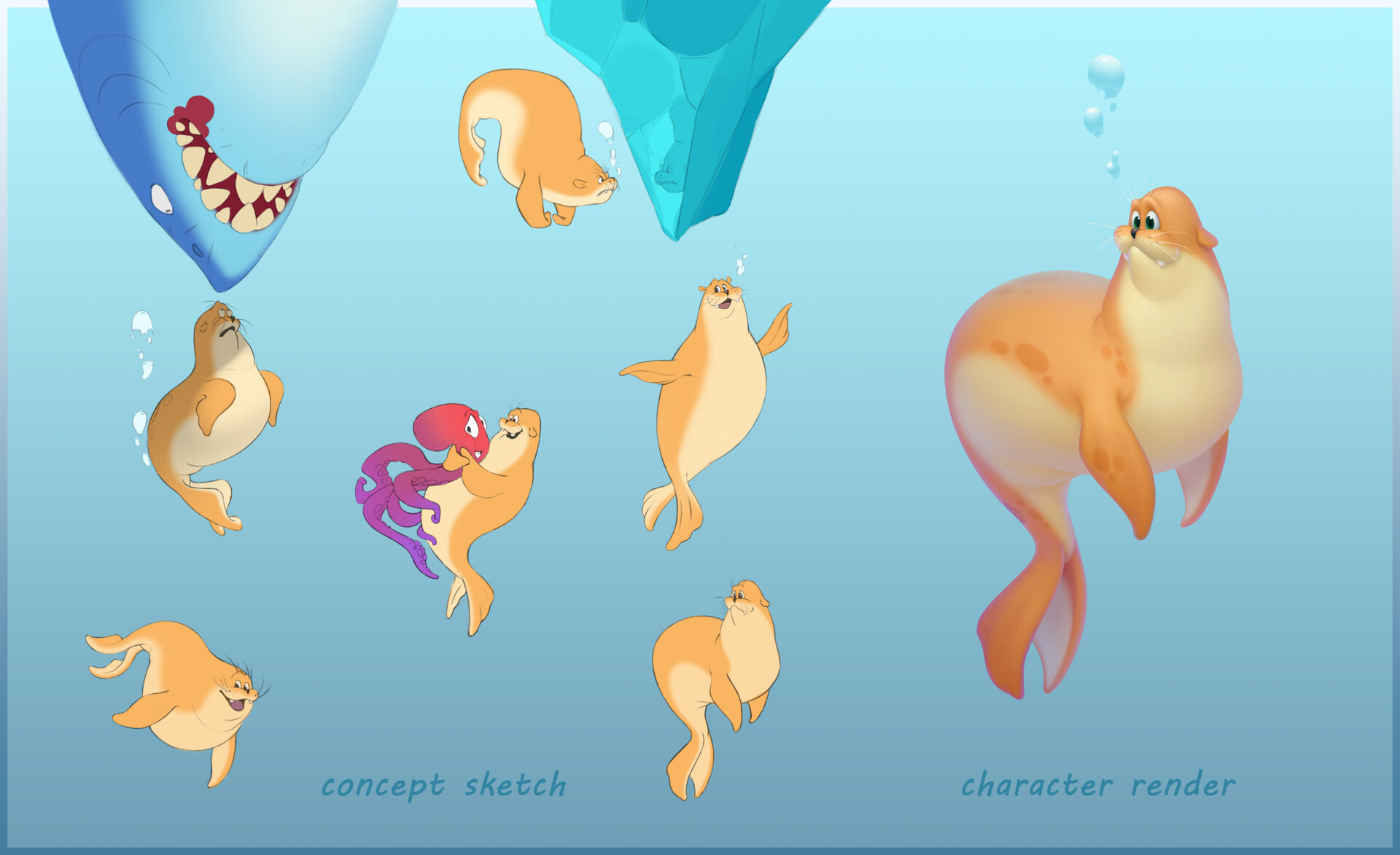 ArtStation - Seal character concept