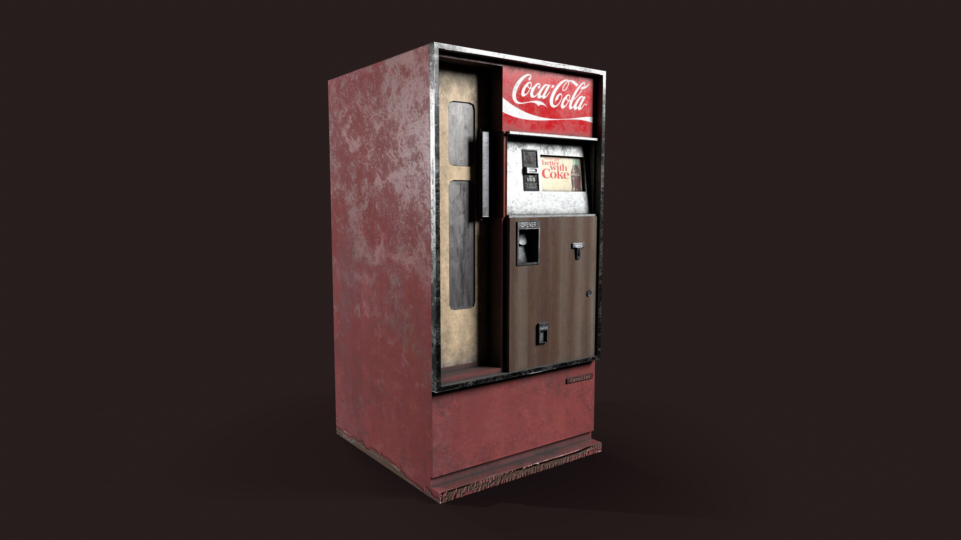 ArtStation - 1970s Coca-Cola vending machine