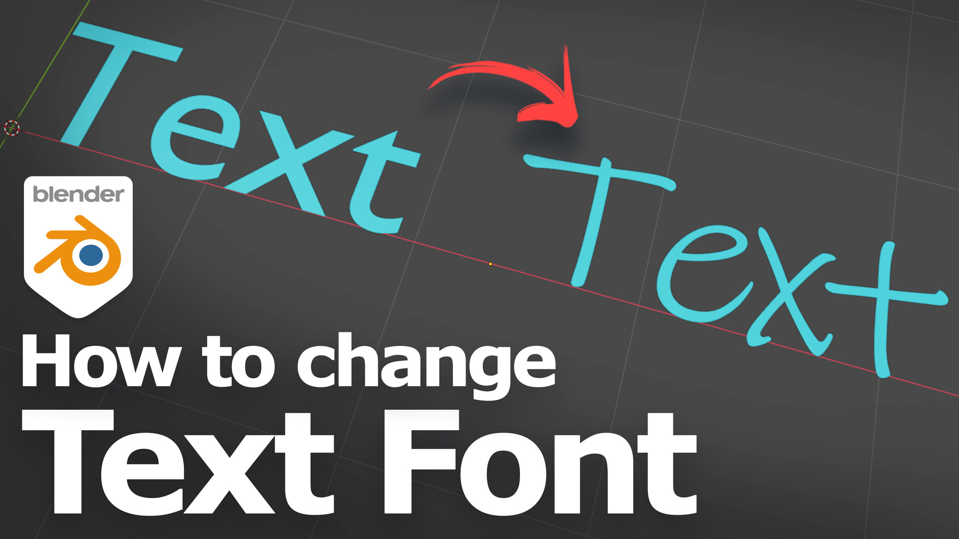 ArtStation - Blender text font type