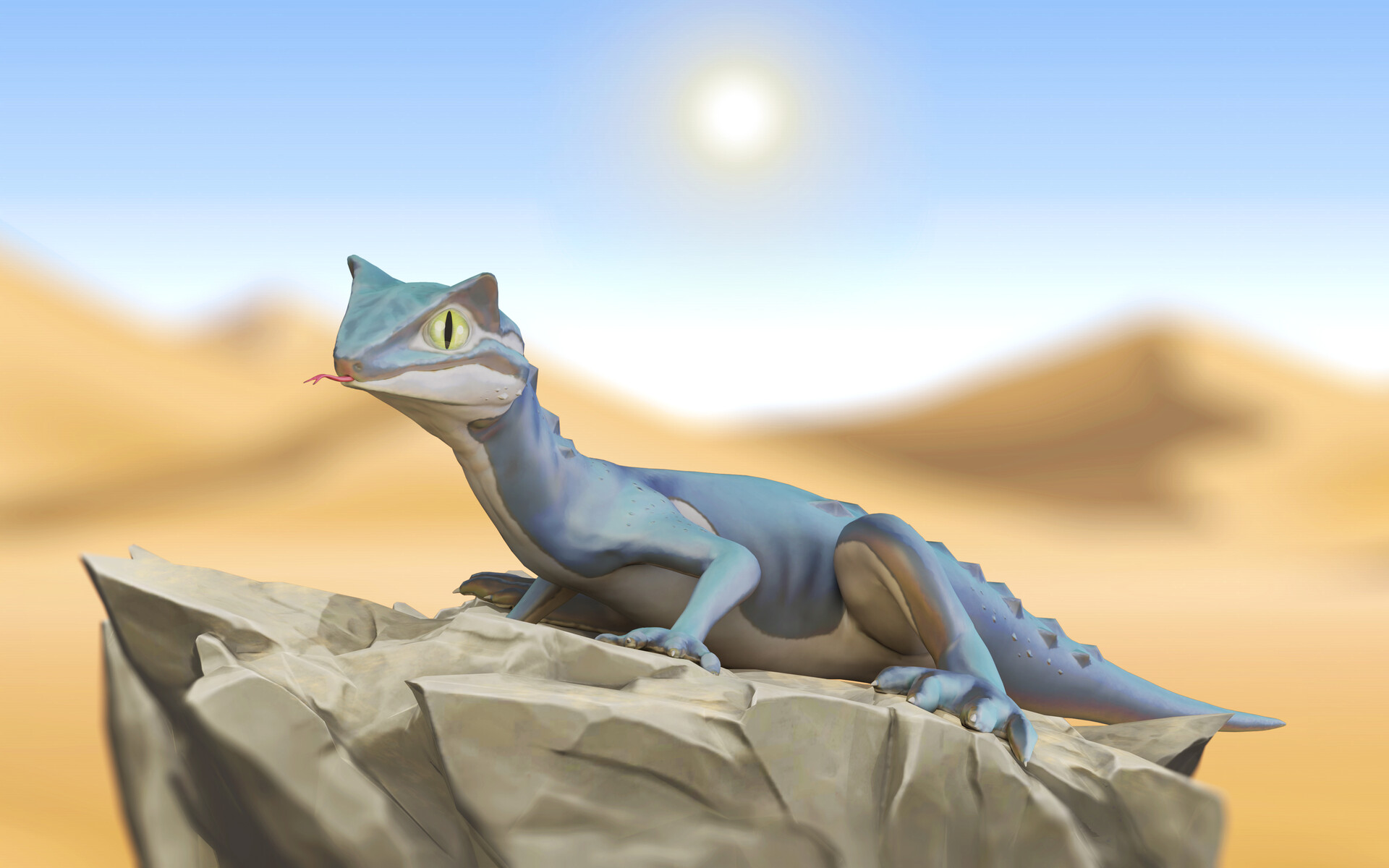 ArtStation - Stylized Lizard